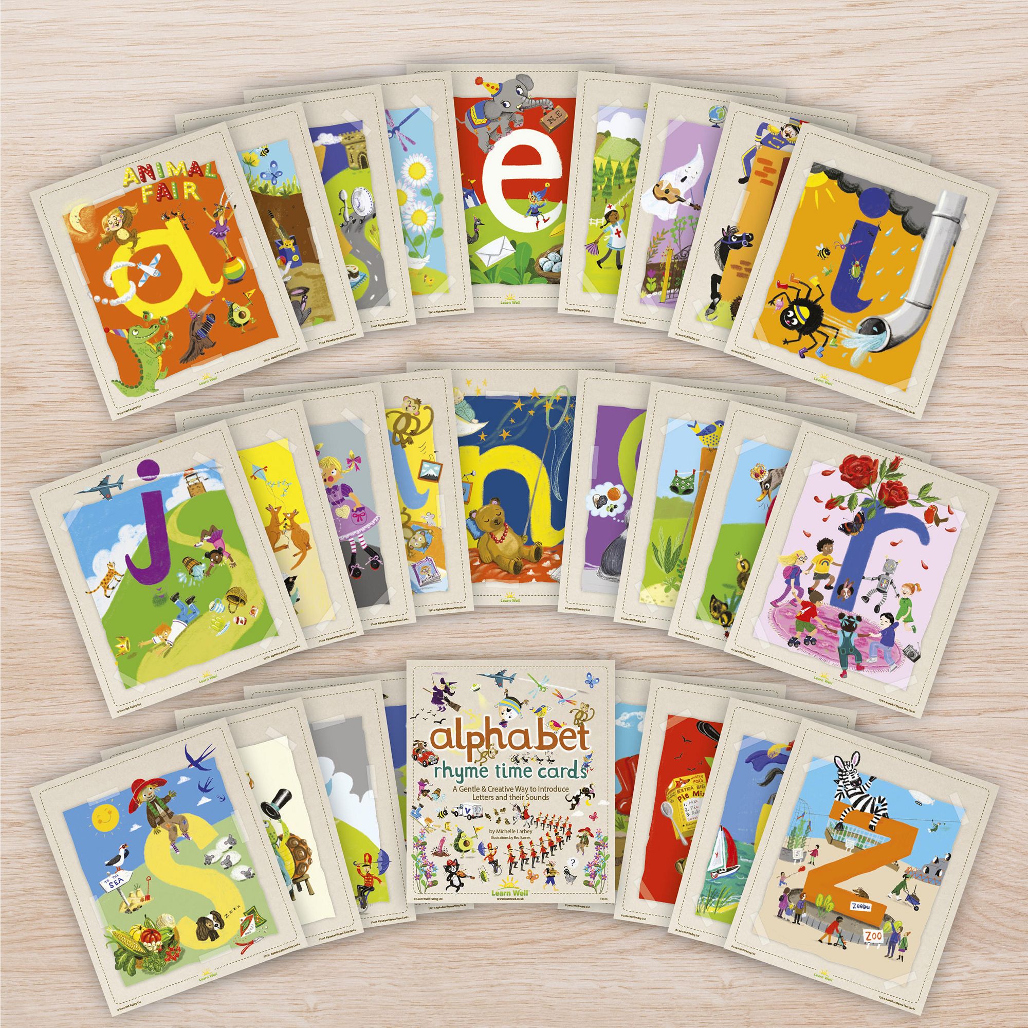 Alphabet Rhyme Time Cards. | Eduspace Supplies