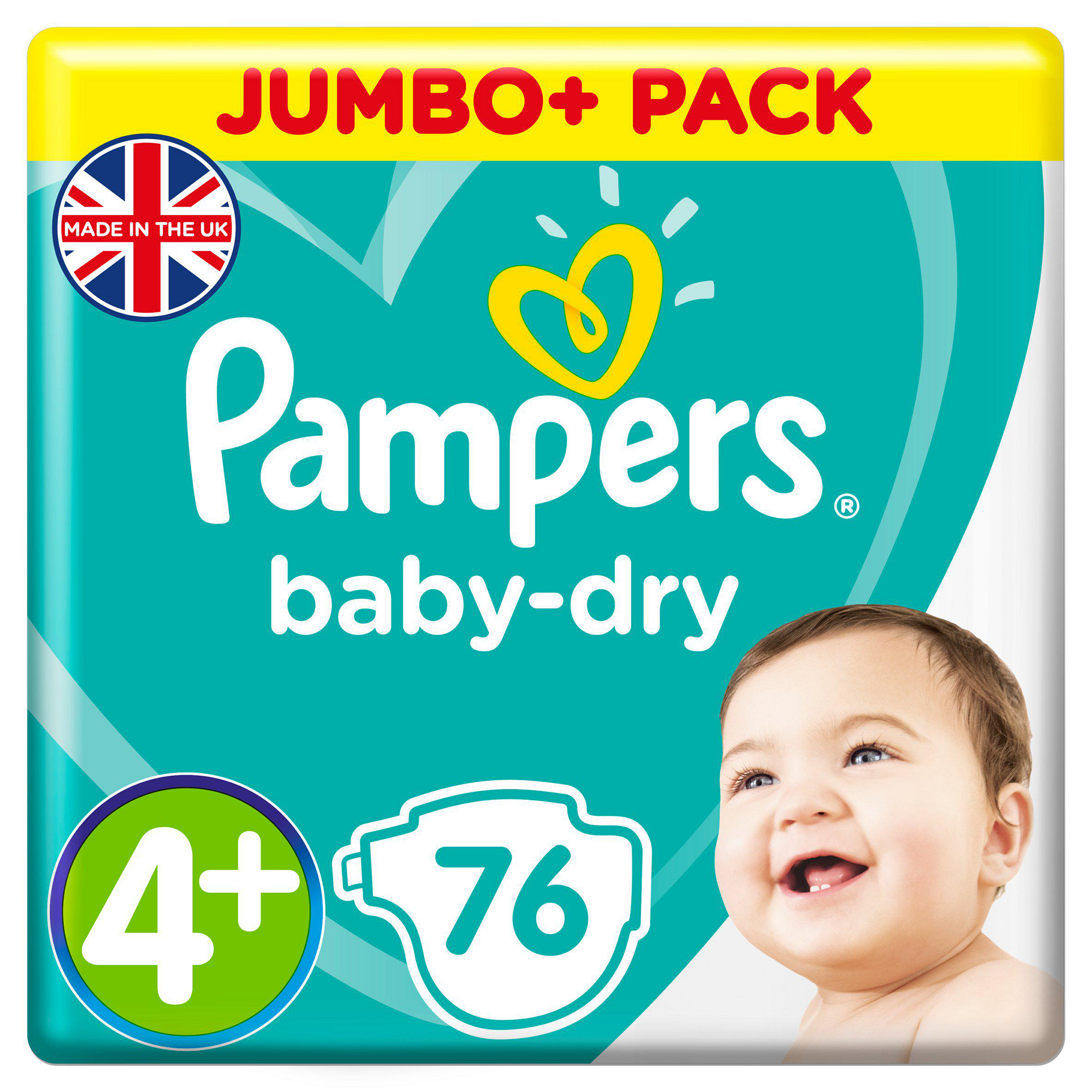 Pampers Baby Dry S4 Plus 76 Pack | Eduspace Supplies