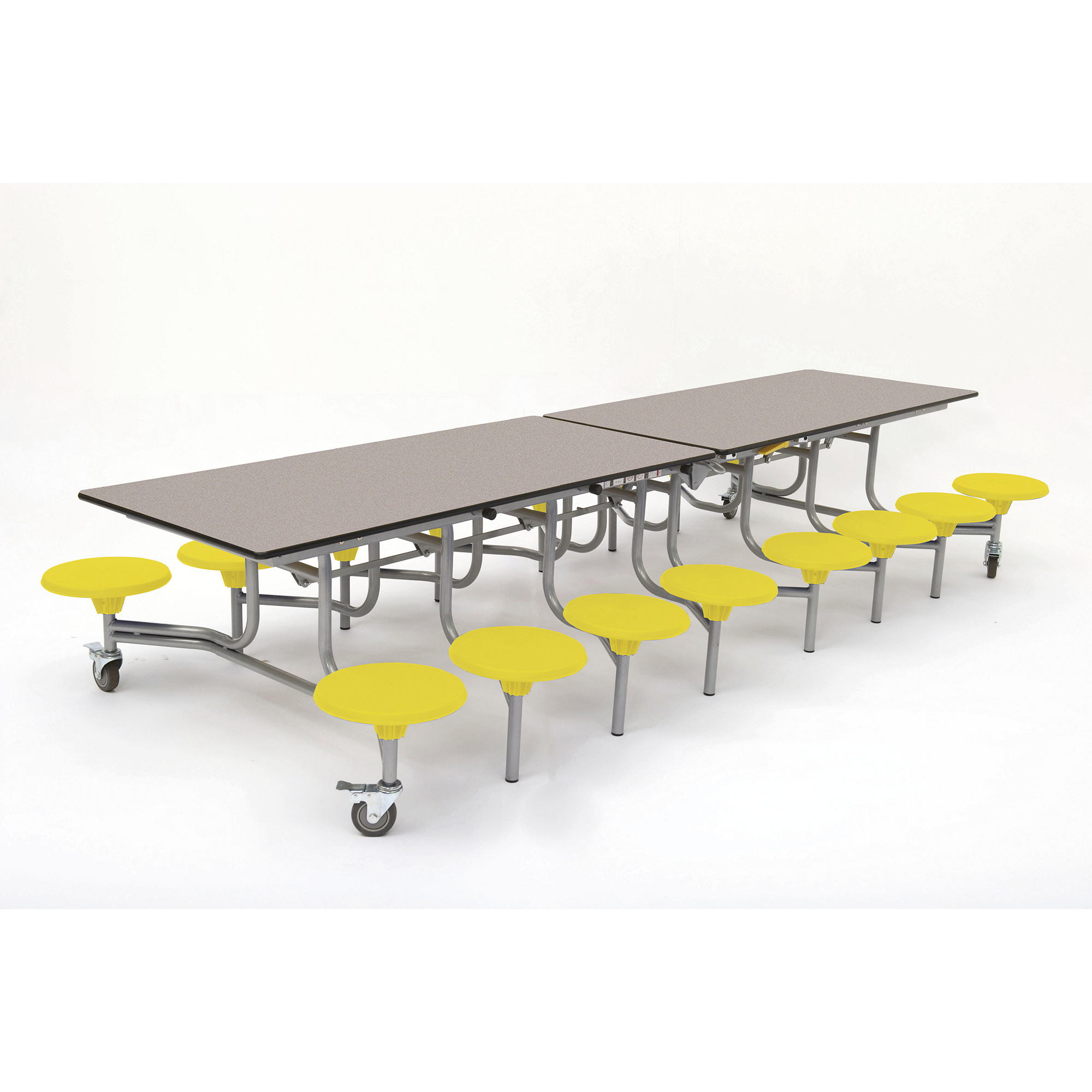 Rectangular 16 Seat Table – Yellw – Gry | Eduspace Supplies