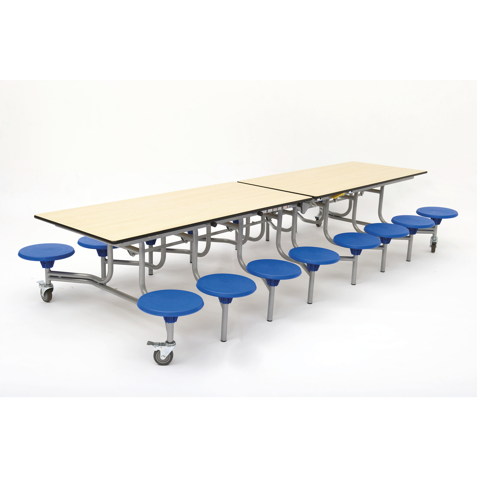 Rectangular 16 Seat Table – Blue – Maple | Eduspace Supplies