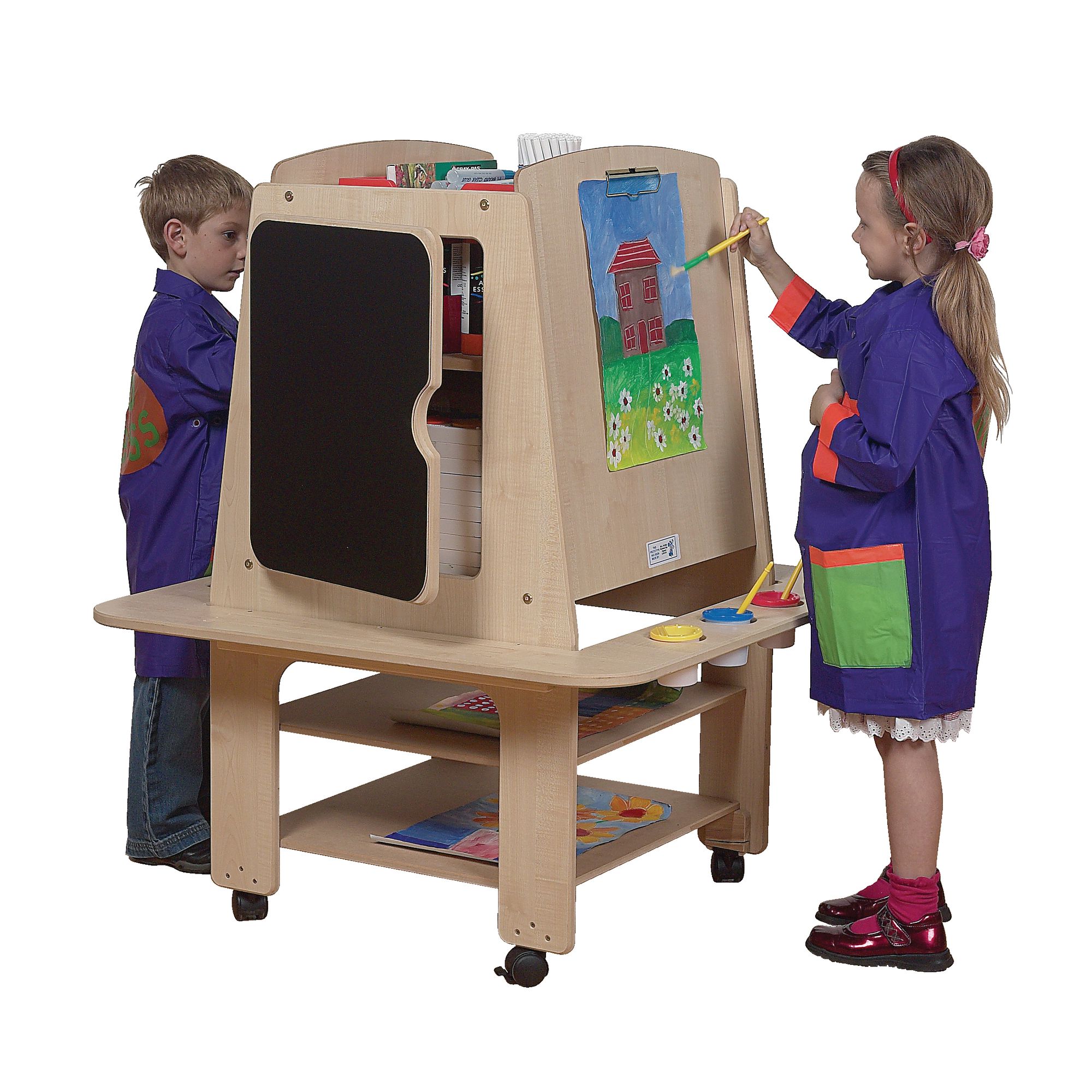 4 Sided Mobile Storage Easel | Eduspace Supplies