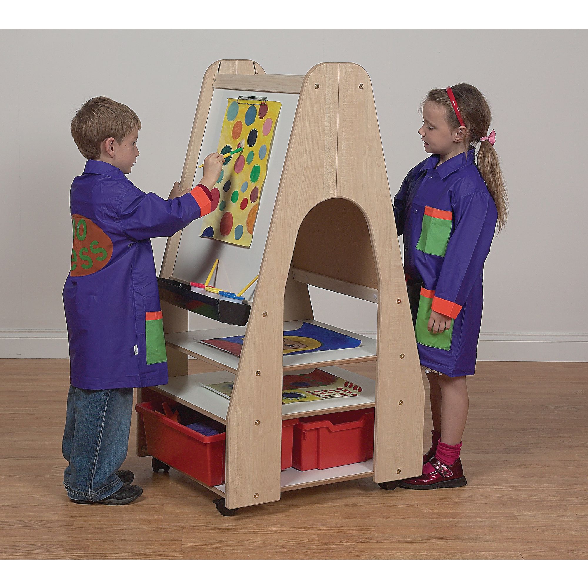 4 Sided Mobile Storage Easel | Eduspace Supplies
