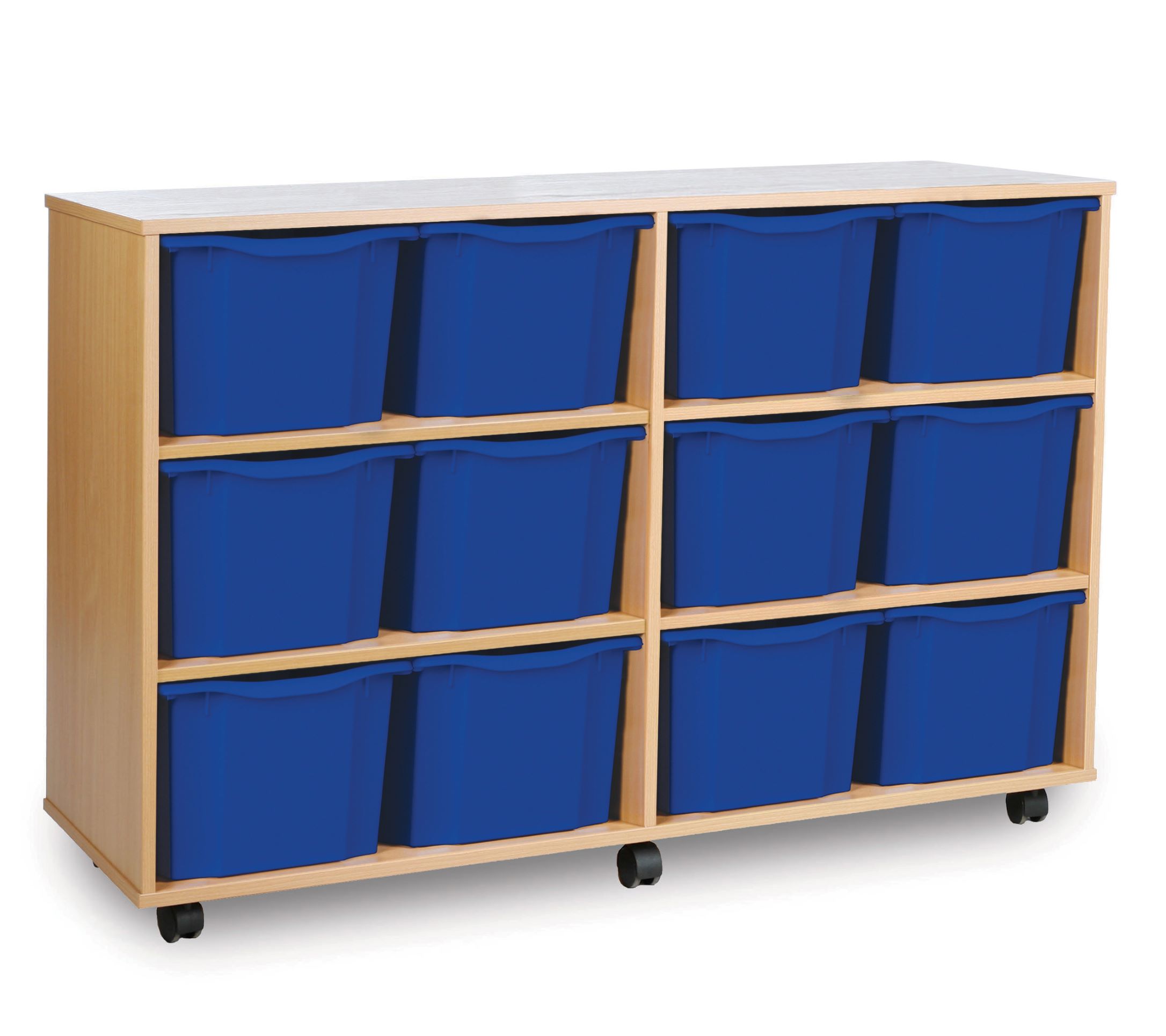 12 Extra Deep Tray Unit Blue Trays | Eduspace Supplies