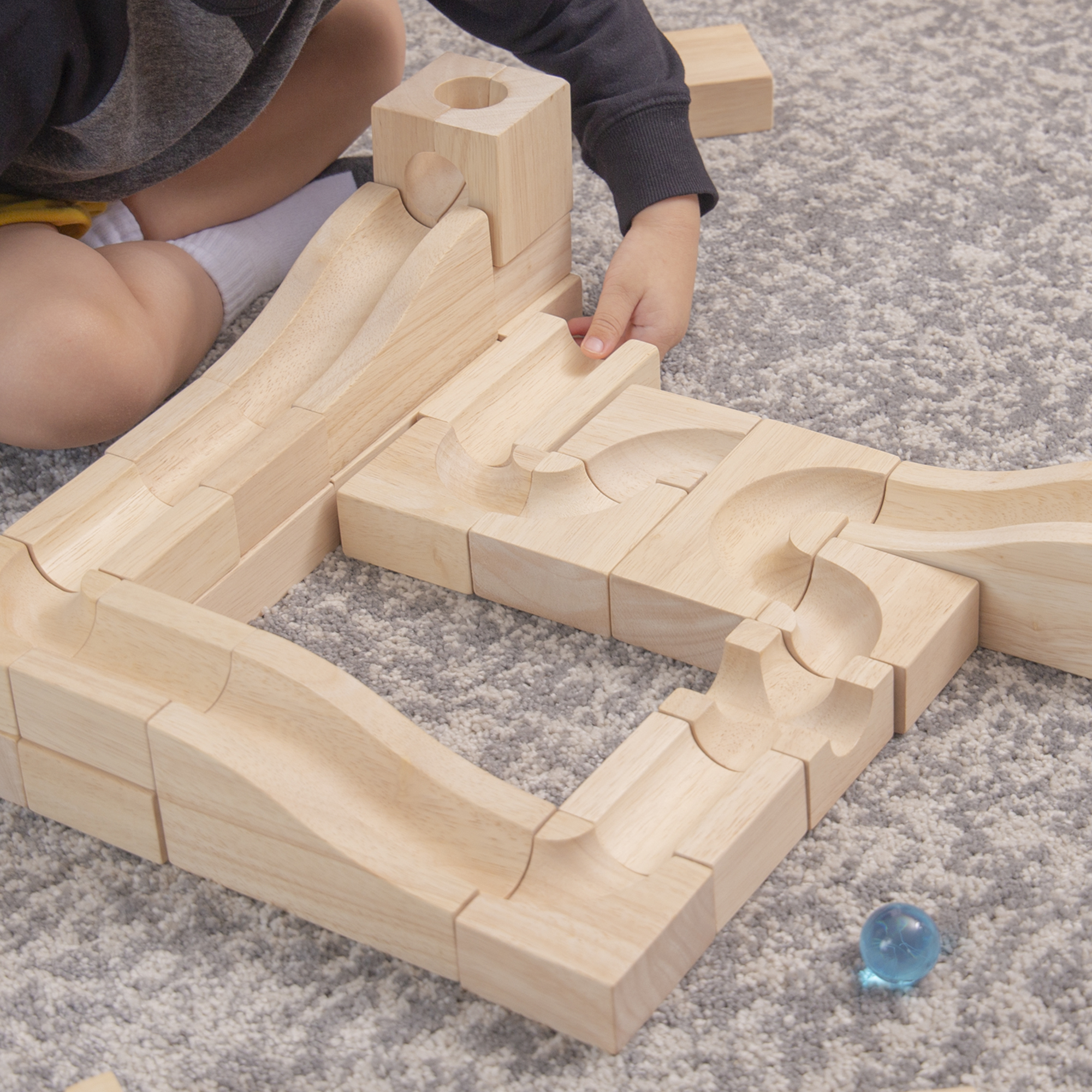 Unit Block Marble Run – 40 pc | Eduspace Supplies