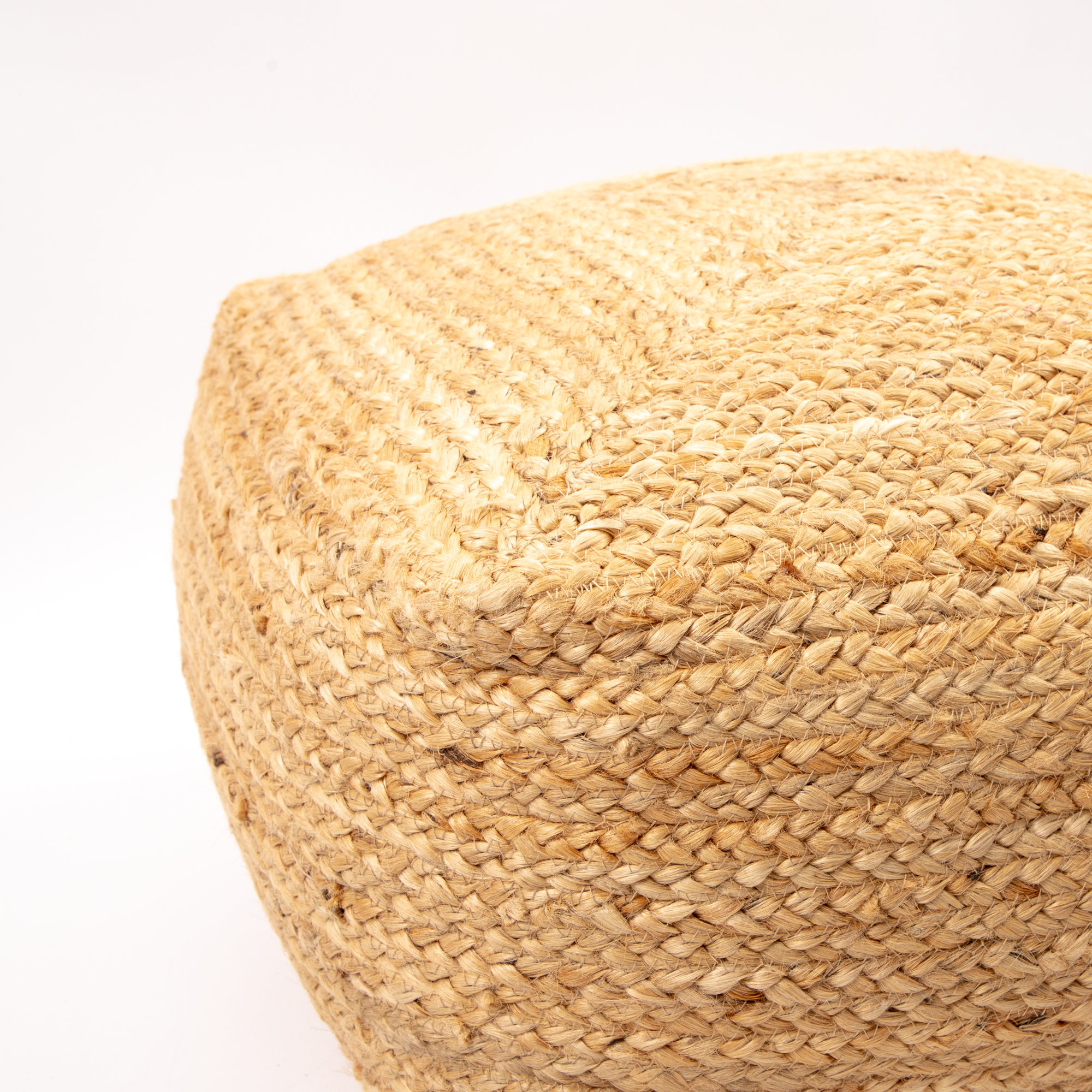 Jute square pouffe – Natural | Eduspace Supplies