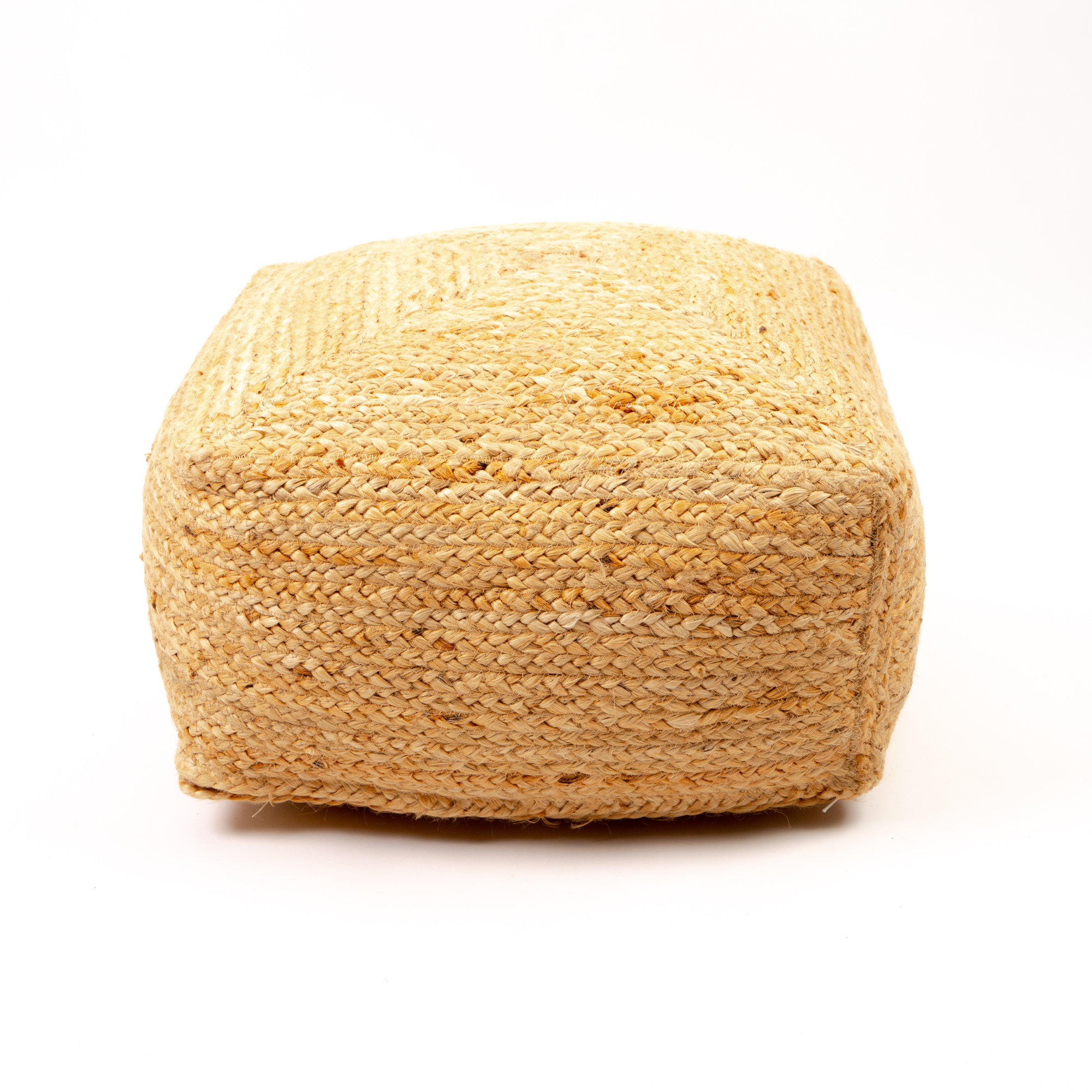 Jute square pouffe – Natural | Eduspace Supplies