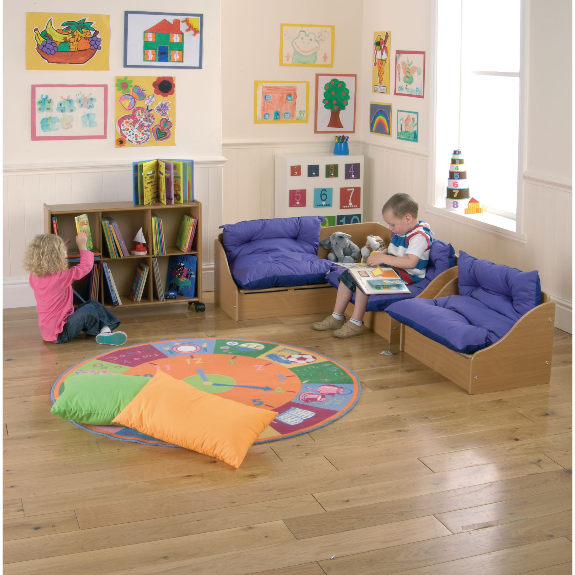 Infant Reading Corner with Cushions | Learning Space Solutions