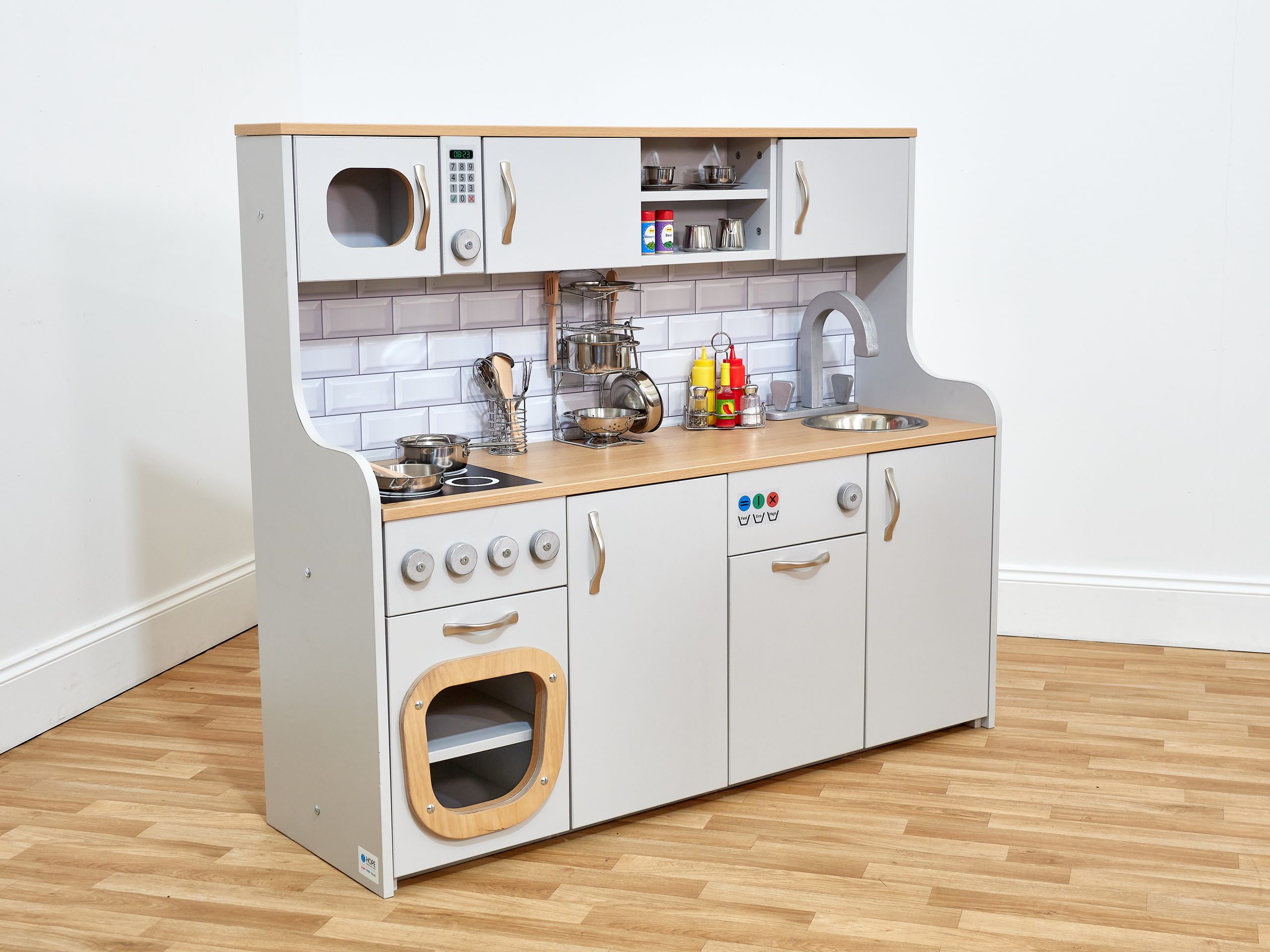 All in One Contemporary Kitchen Grey | Eduspace Supplies