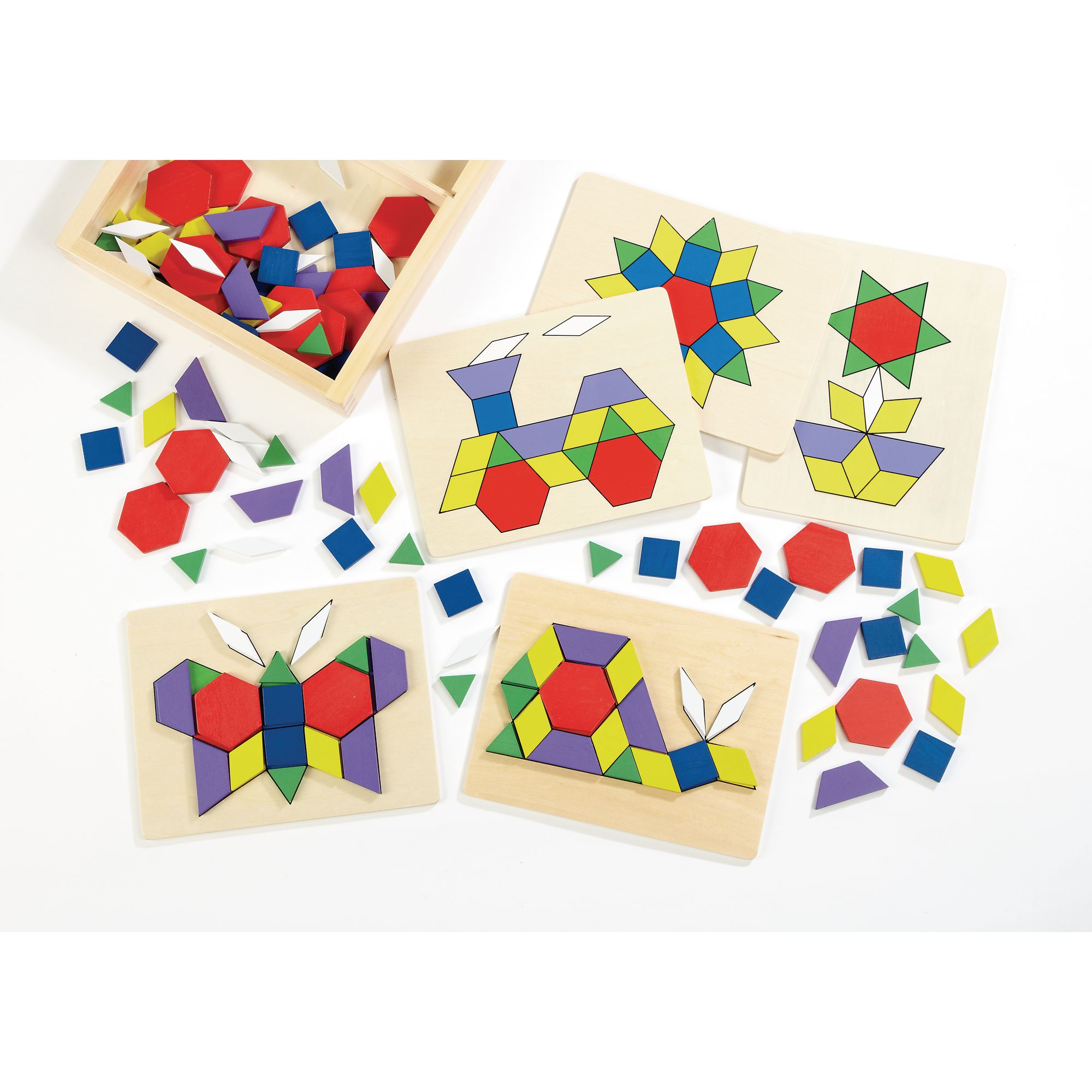 Wooden Shapes And Patterns Box | Eduspace Supplies