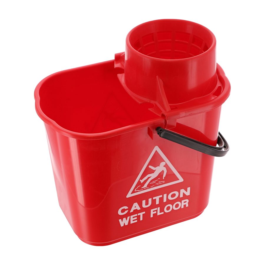 15L Professional Bucket and Wringer Red | Learning Space Solutions