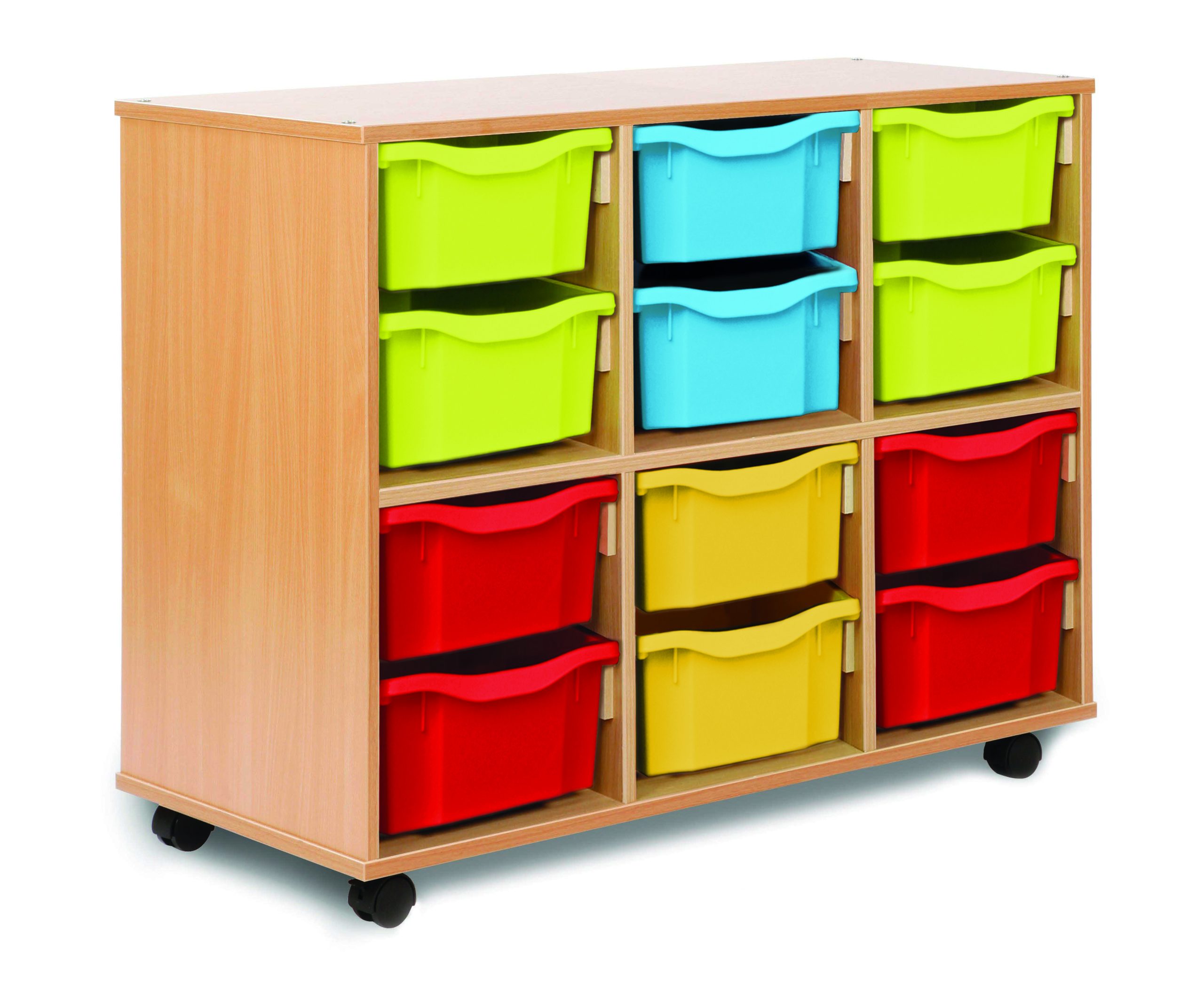 Stackable 12 Deep Tray Unit Assorted | Eduspace Supplies