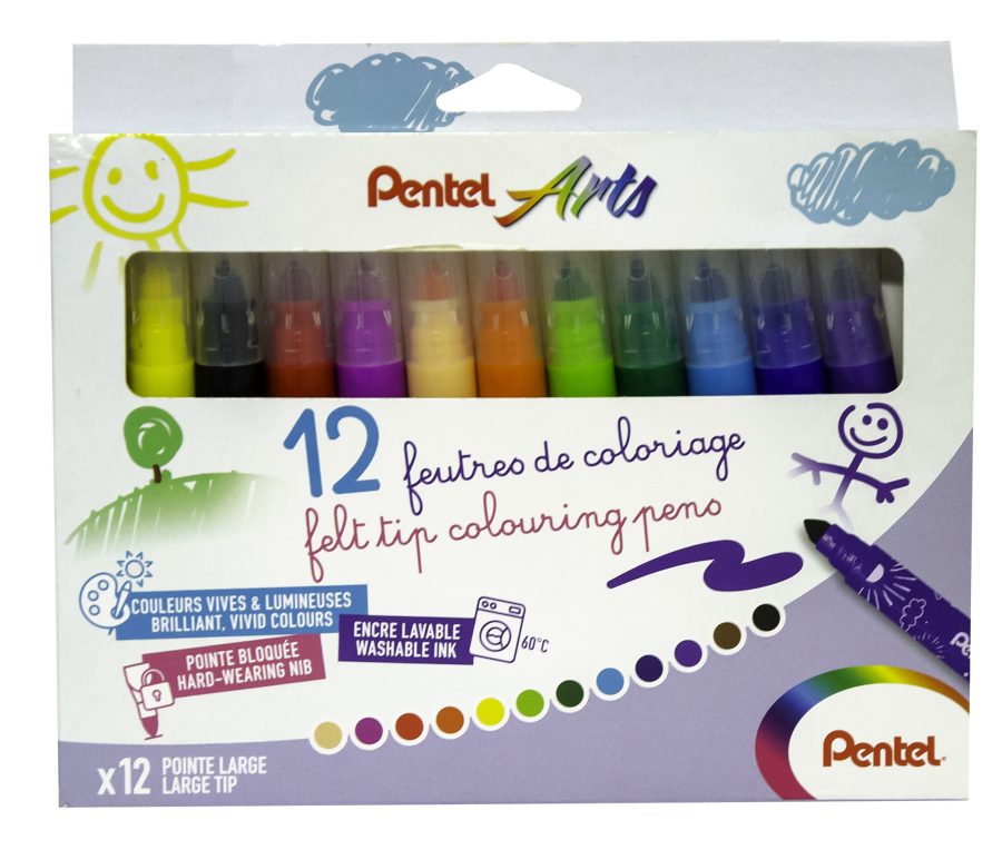 Pentel Arts Broad Felt Tip Set | Eduspace Supplies