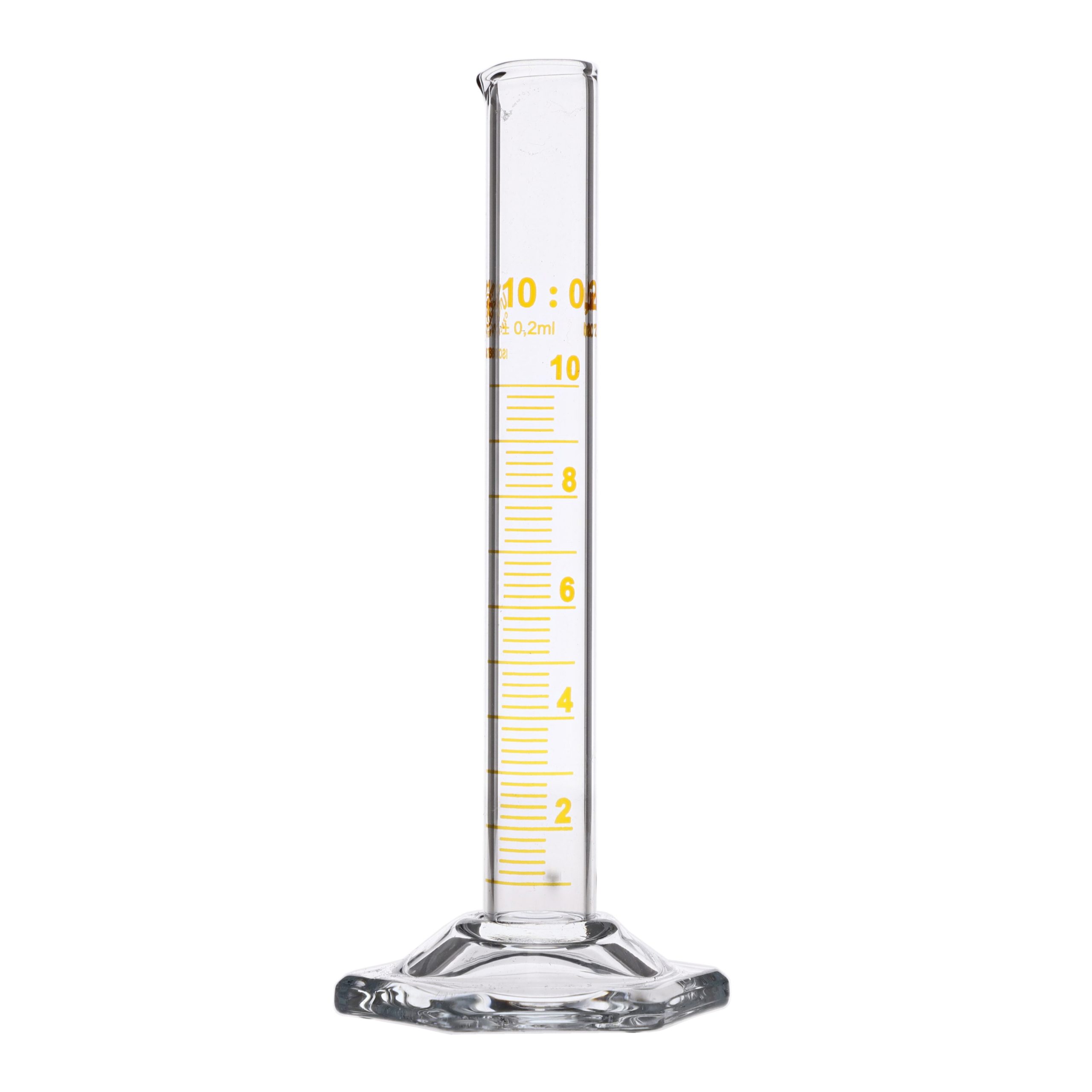 Simax Glass Measuring Cylinder 10ml | Eduspace Supplies