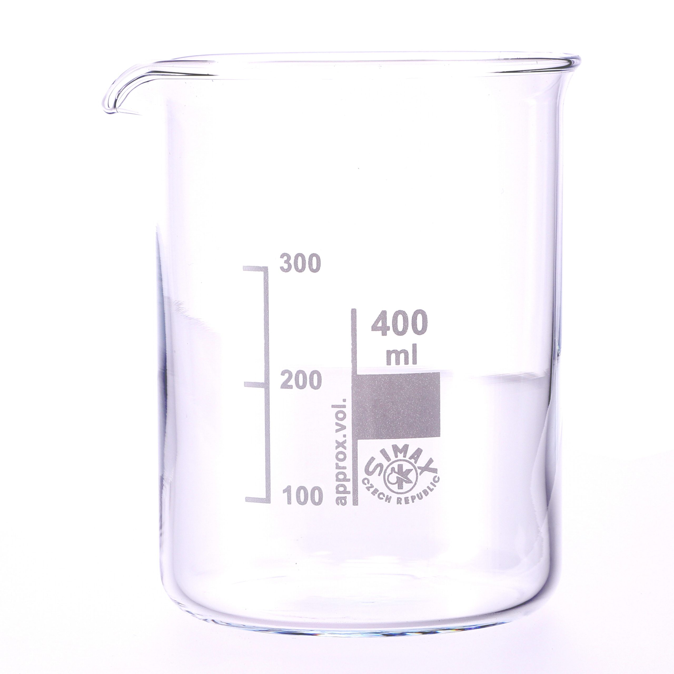 Simax Glass Beaker Squat Form 400ml P10 | Eduspace Supplies