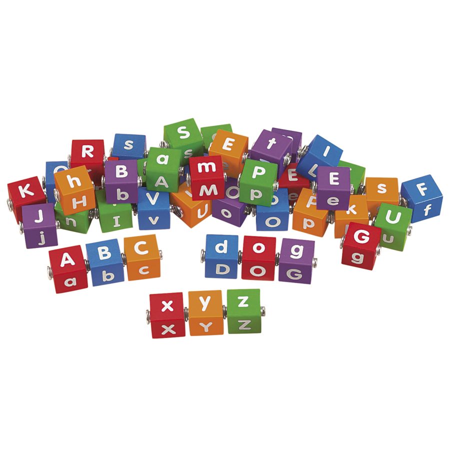 Snap Together Letter Wooden Blocks | Learning Space Solutions