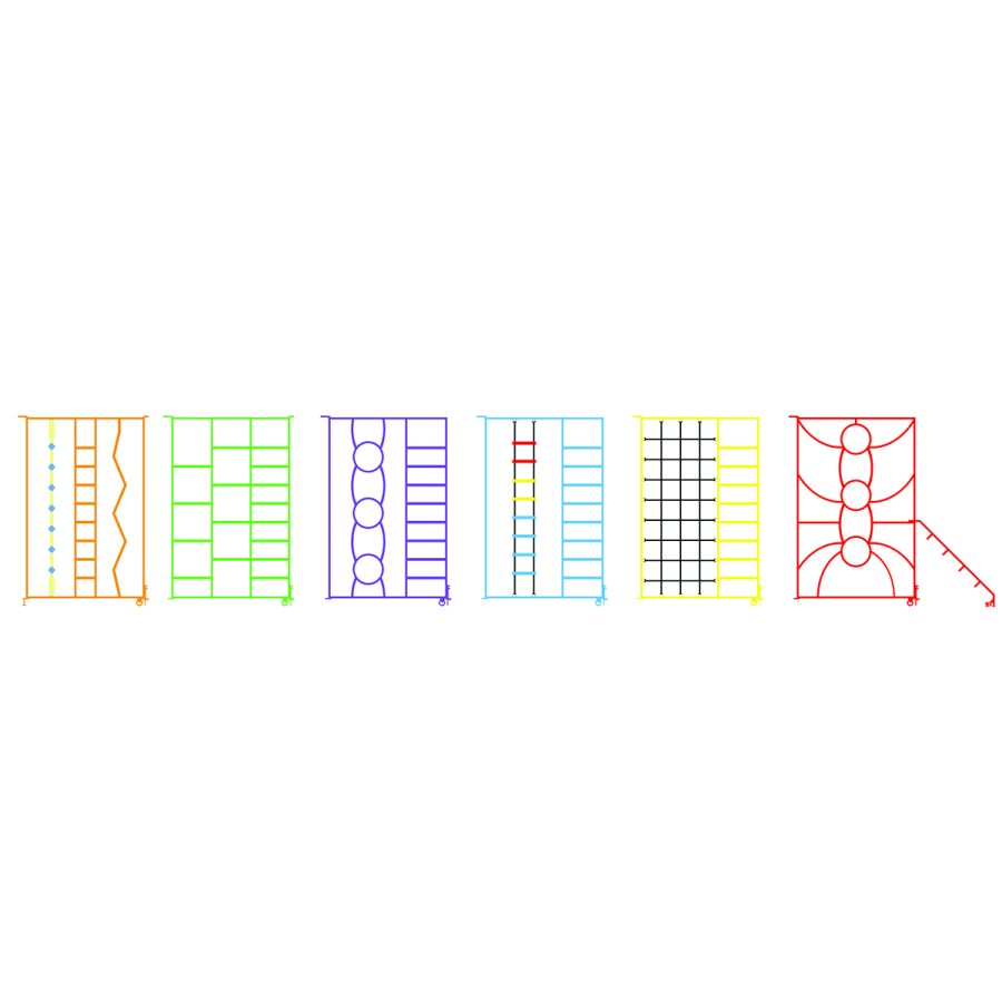 Rainbow Frame 2400 2700 Or 3000 High | Eduspace Supplies