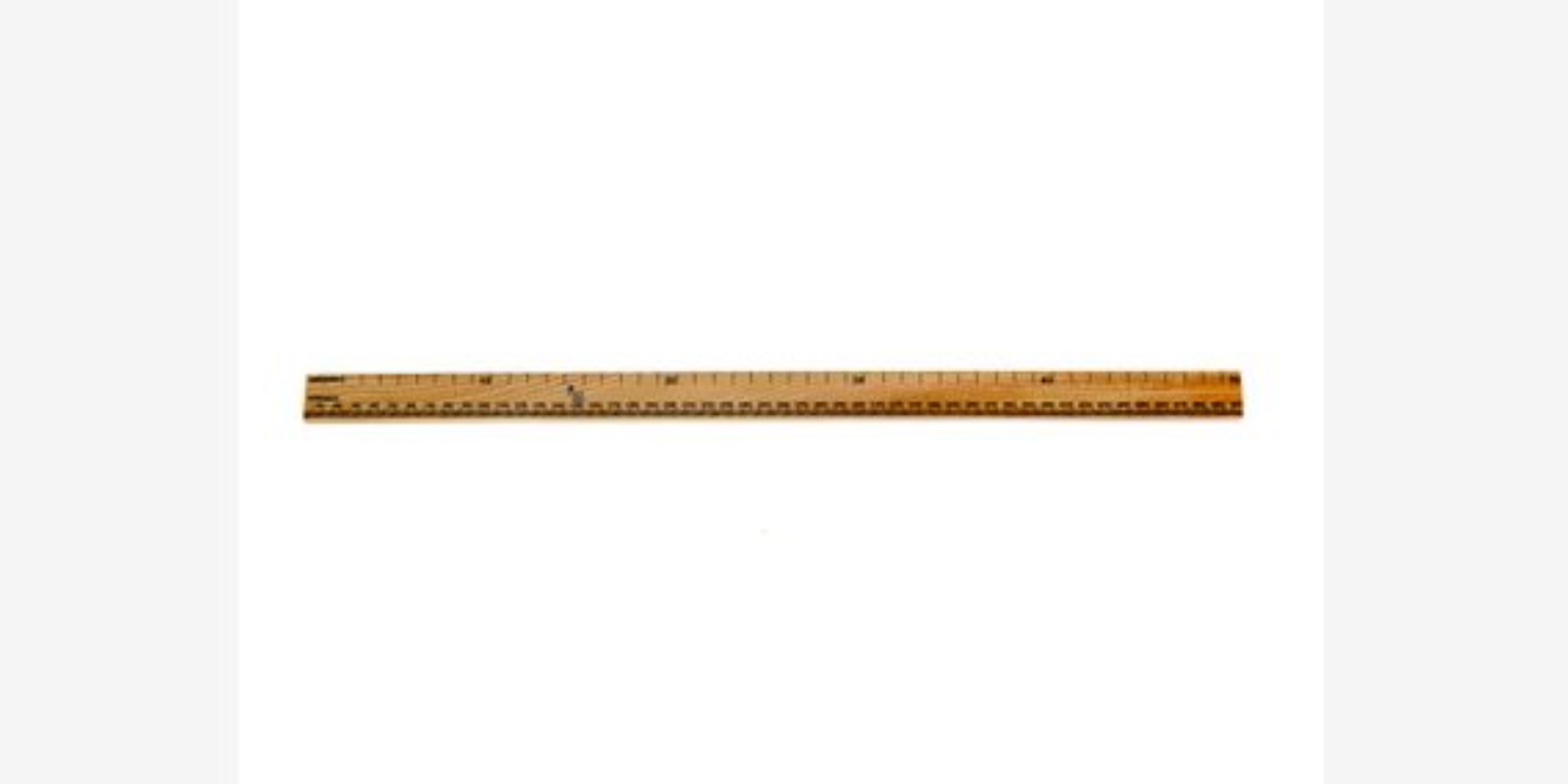Half Metre Rule Hardwood cm and mm | Eduspace Supplies