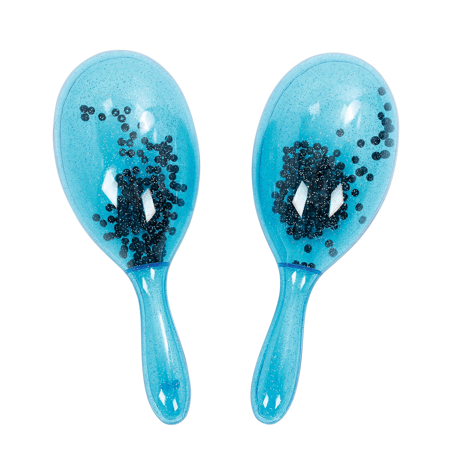 Transparent Maracas Blue Sparkle | Eduspace Supplies