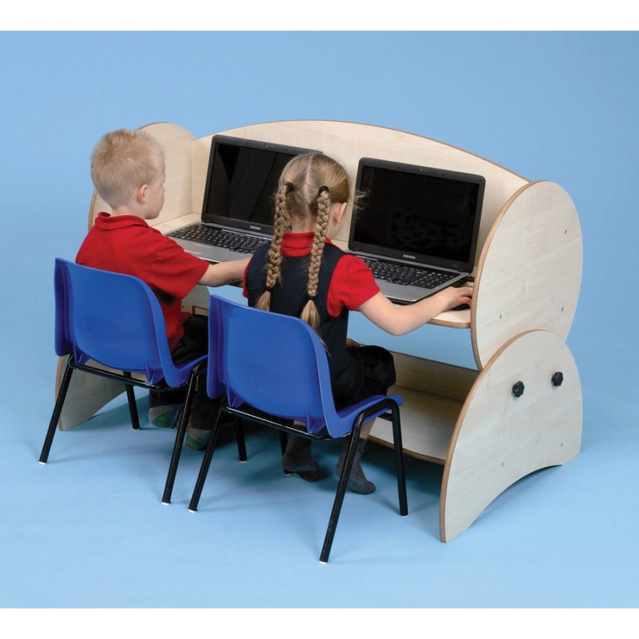 Wide Low Level Adjustable Computer Desk | Eduspace Supplies