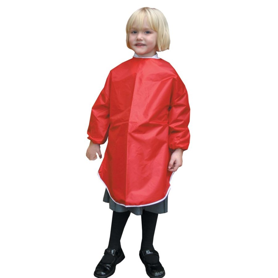 Children’s Smock Red 65cm | Eduspace Supplies