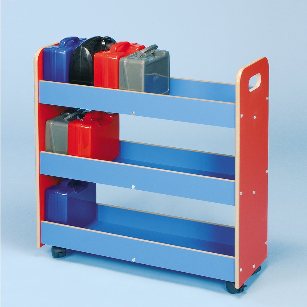Wooden Lunchbox Storage Trolley – Beech | Learning Space Solutions