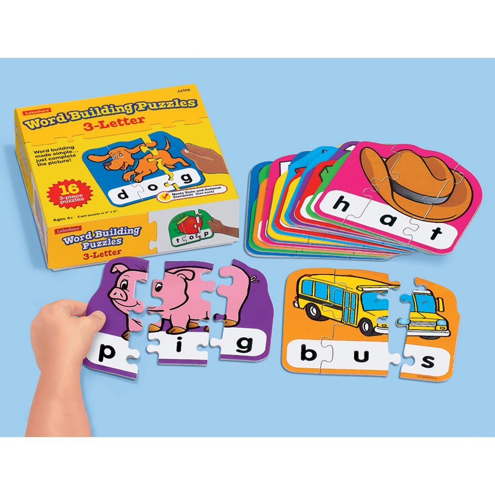 Lakeshore Three Letter Word Building Puzzles | Eduspace Supplies