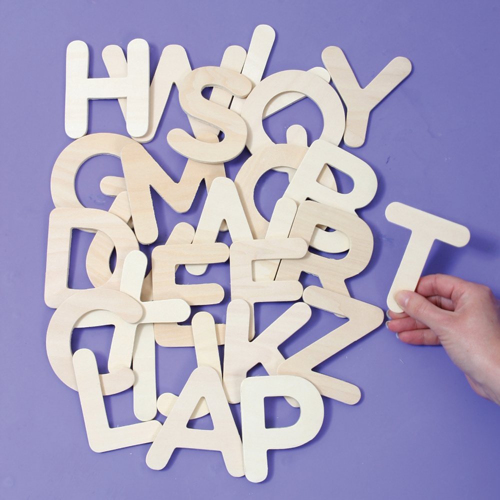 Wooden Uppercase ABC Letter Templates | Eduspace Supplies