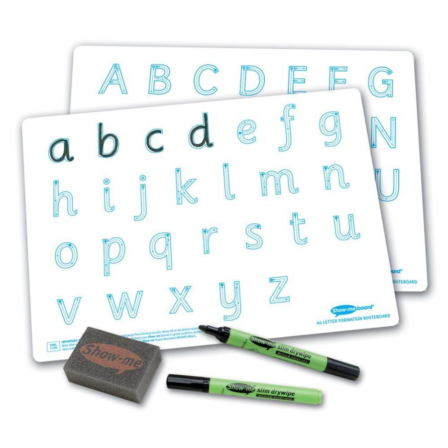 Show-me A4 Letter Formation Mini Whiteboards, Class Pack, 35 Sets ...