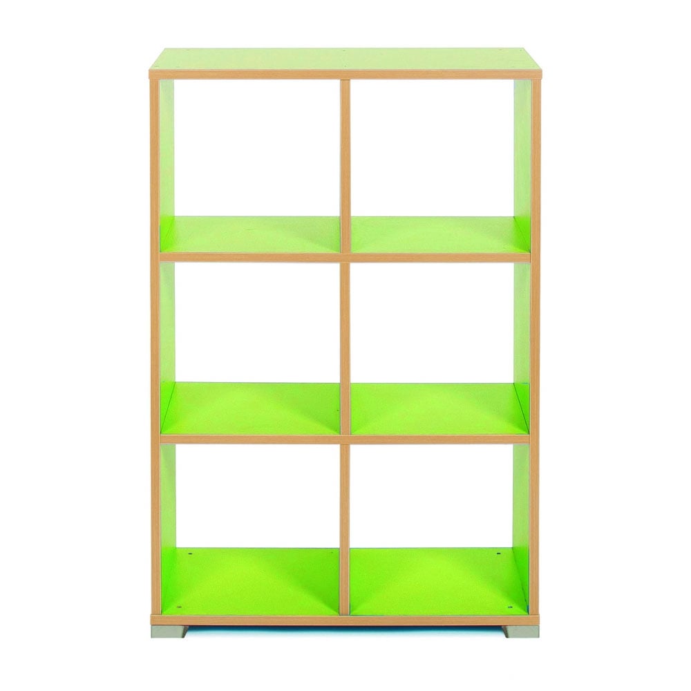 6 Cube Vertical Unit – Lime | Eduspace Supplies
