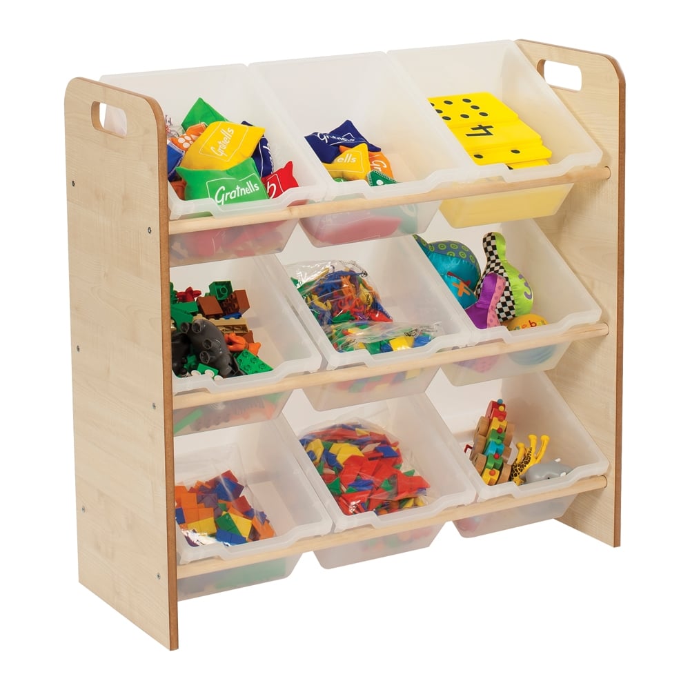 9 Tilted Tray Classroom Tidy Clear | Eduspace Supplies