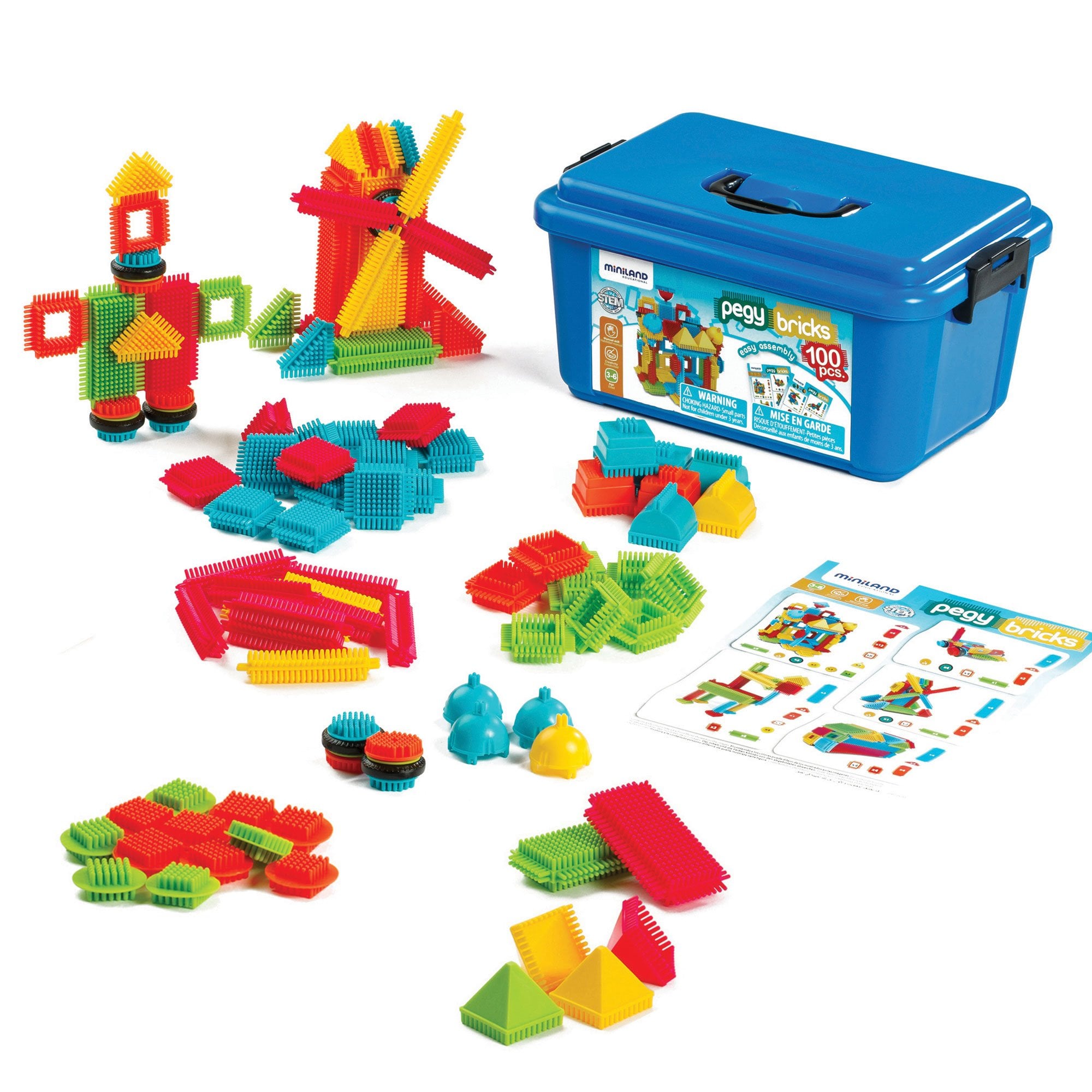 Pegy Bricks 100pc | Eduspace Supplies