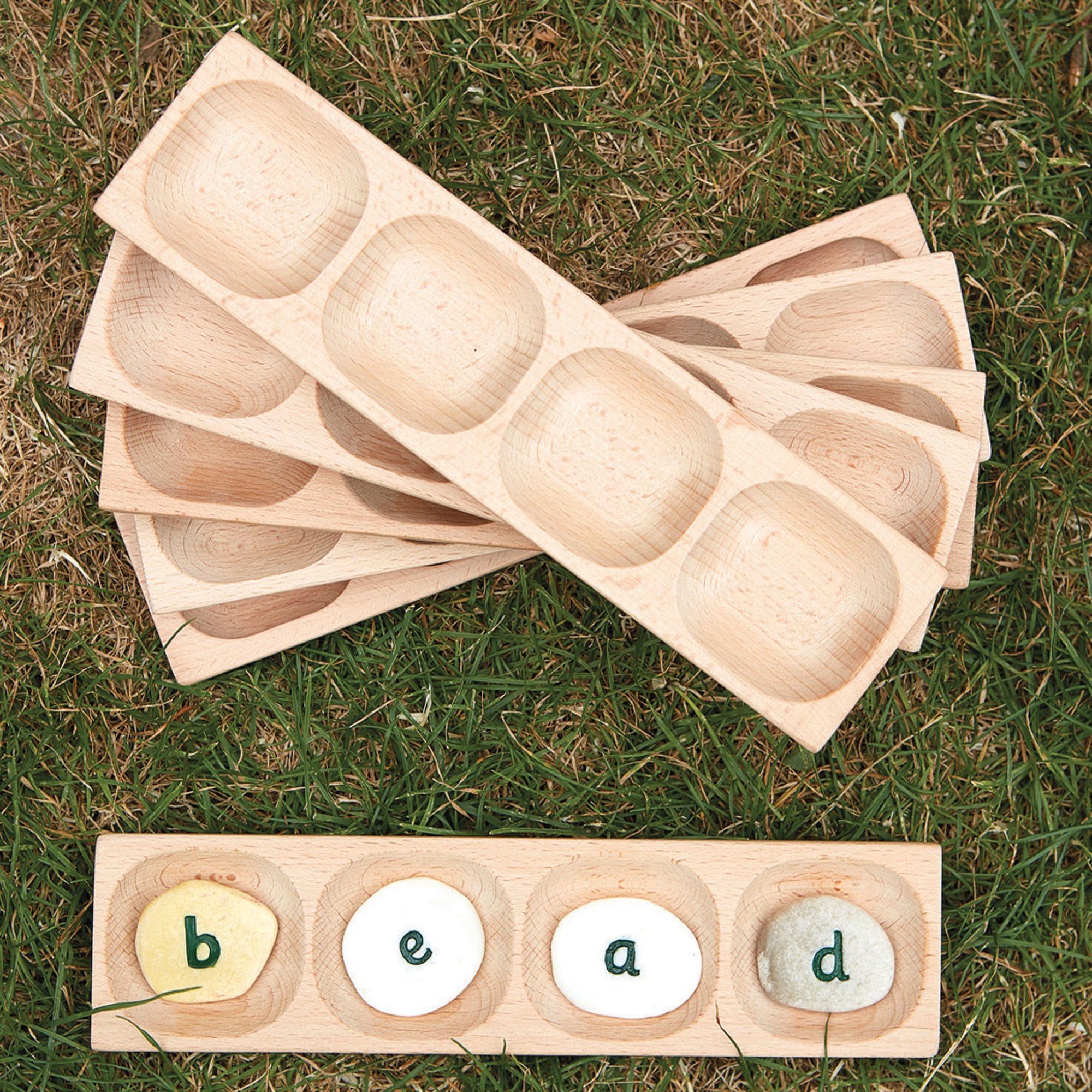 4-Pebble Word-building Tray (Set Of 6) | Eduspace Supplies