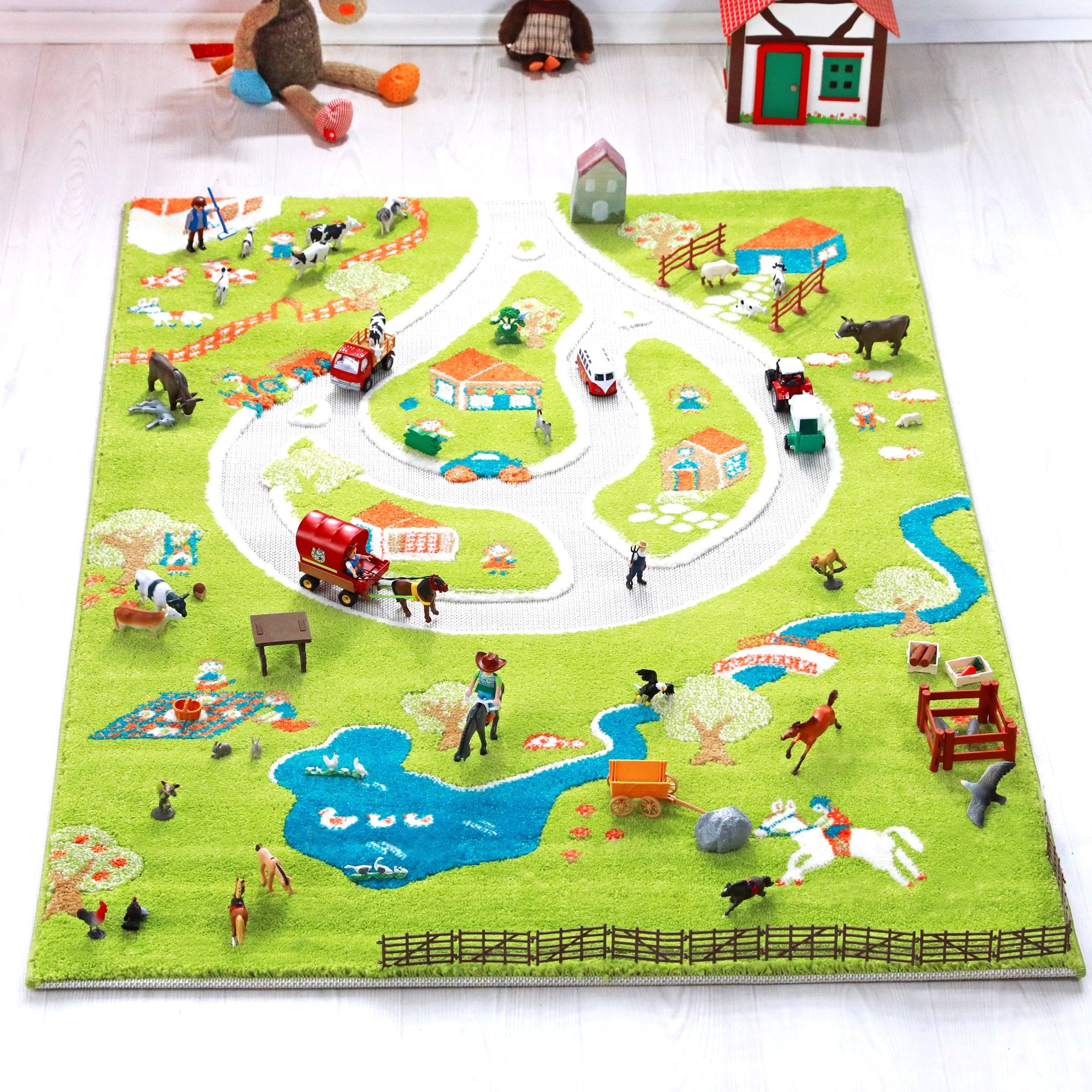 3D Activity Play Rug – Twin House | Eduspace Supplies