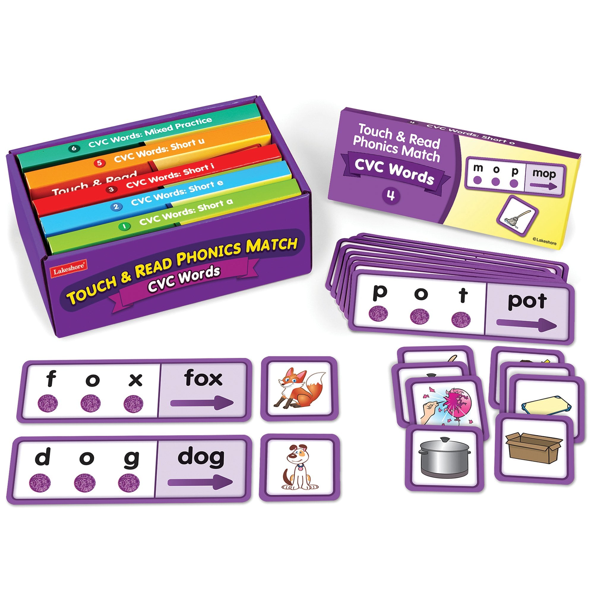 Lakeshore Touch And Read CVC Words Match | Eduspace Supplies