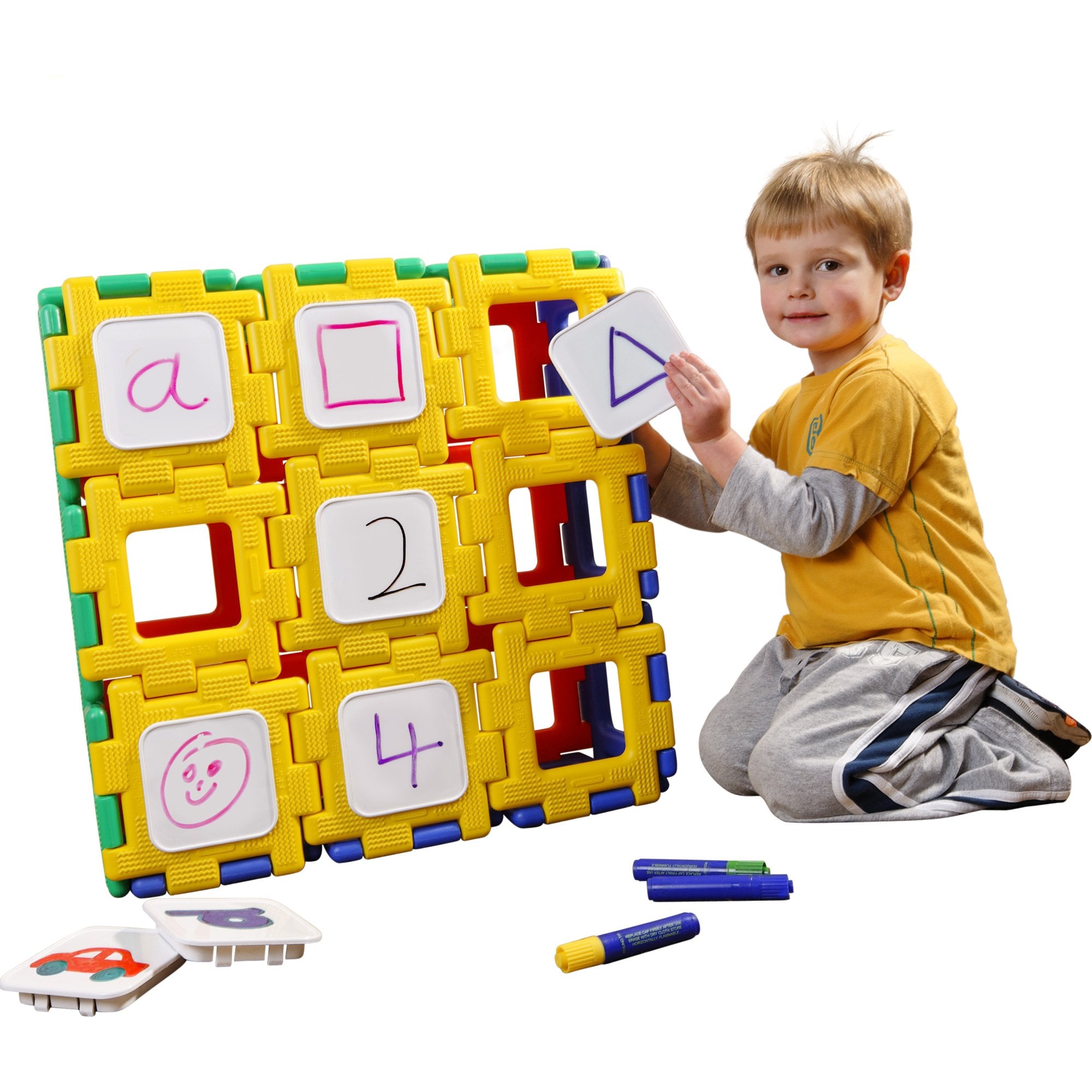Giant Polydron Clip-In Write-On/Wipe-Off Panels 8pc | Eduspace Supplies
