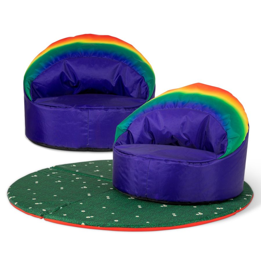 Rainbow Daisy Mat And Chair Pack | Eduspace Supplies