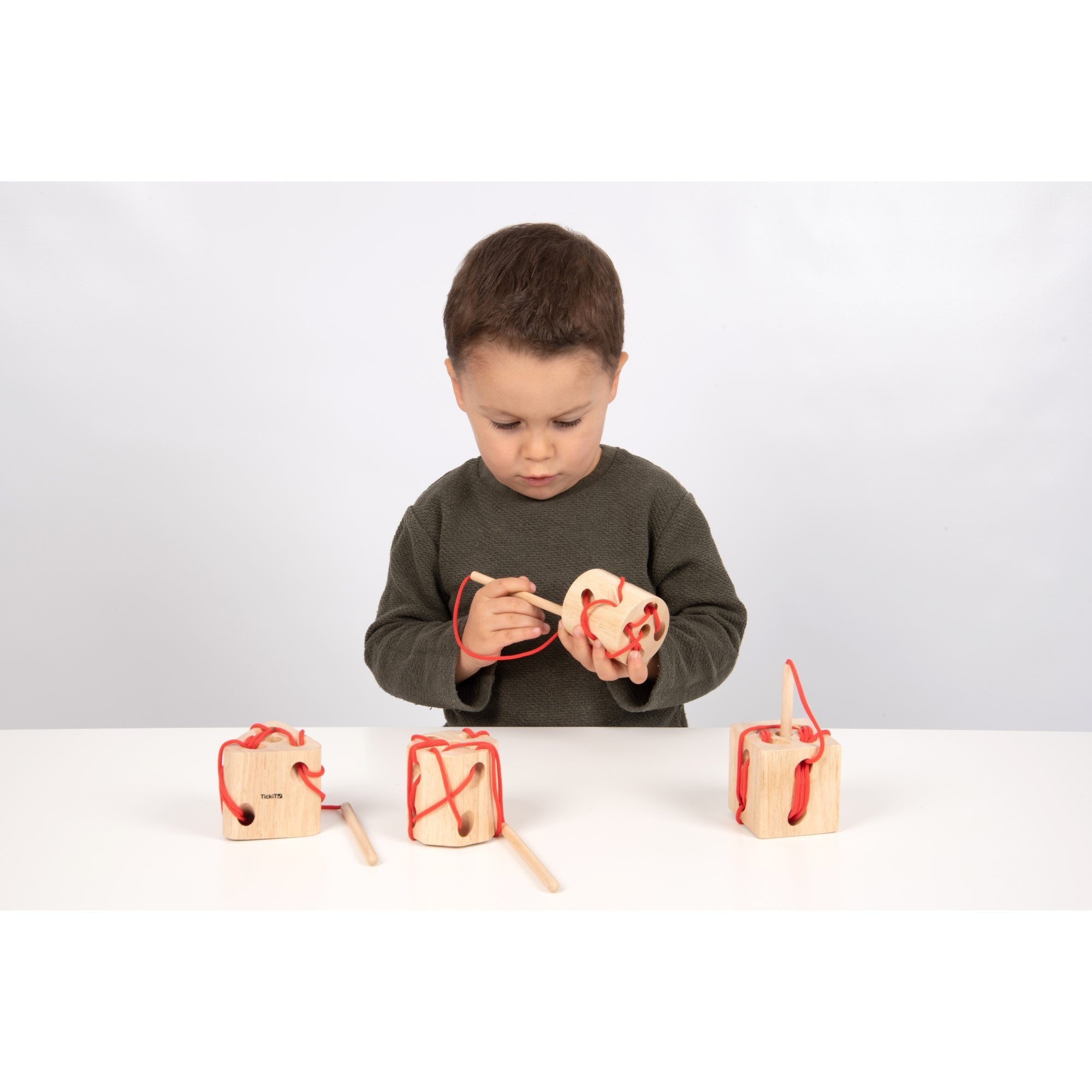TickiT Wooden Lacing Shapes – Pk4 | Eduspace Supplies