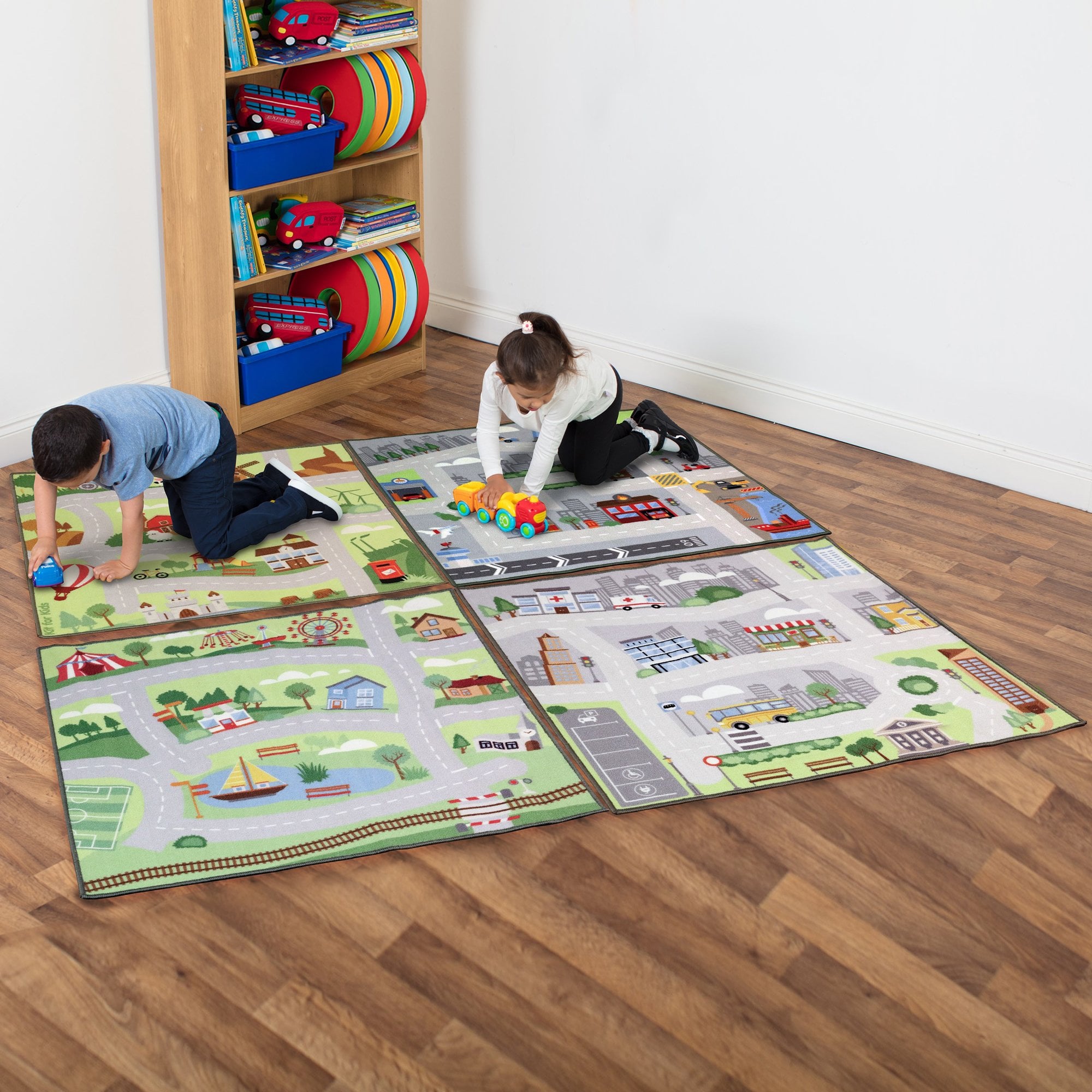 Set Of 4 Town And Country Road Carpets | Eduspace Supplies