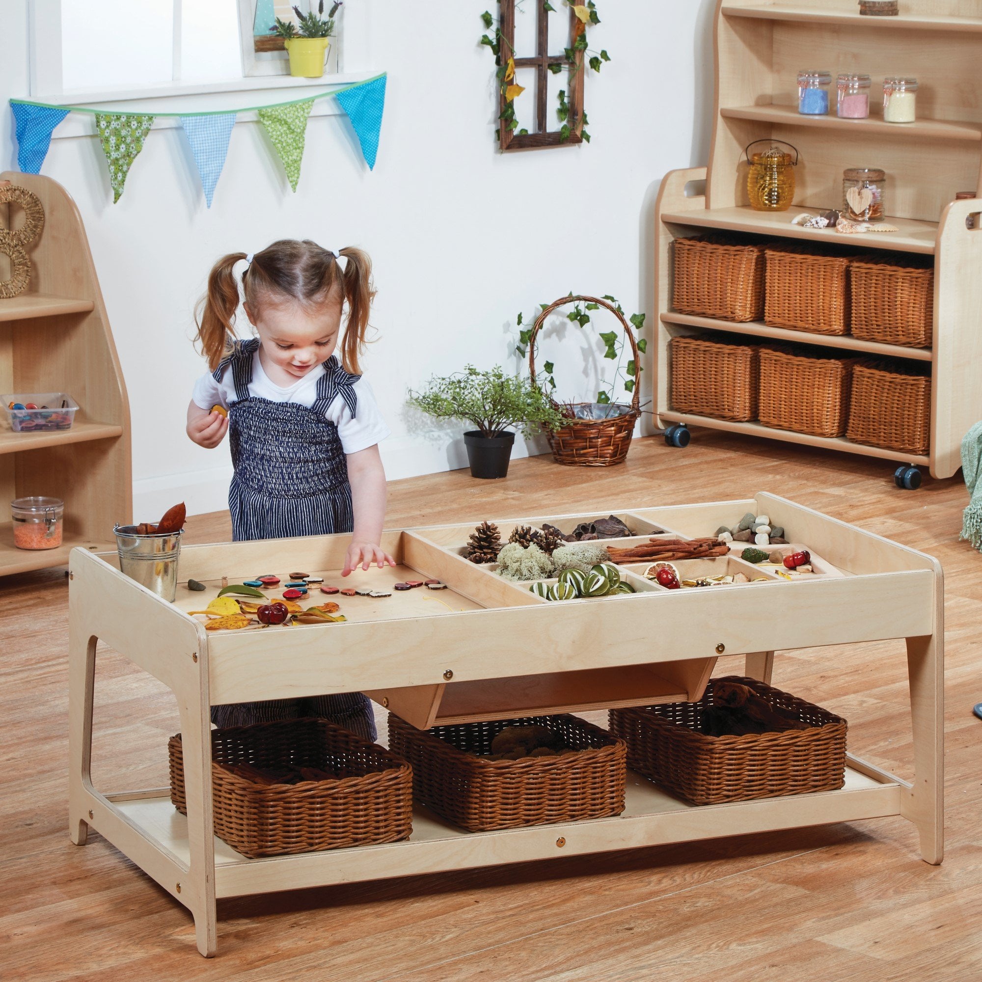 Investigative Play Table With Baskets | Learning Space Solutions
