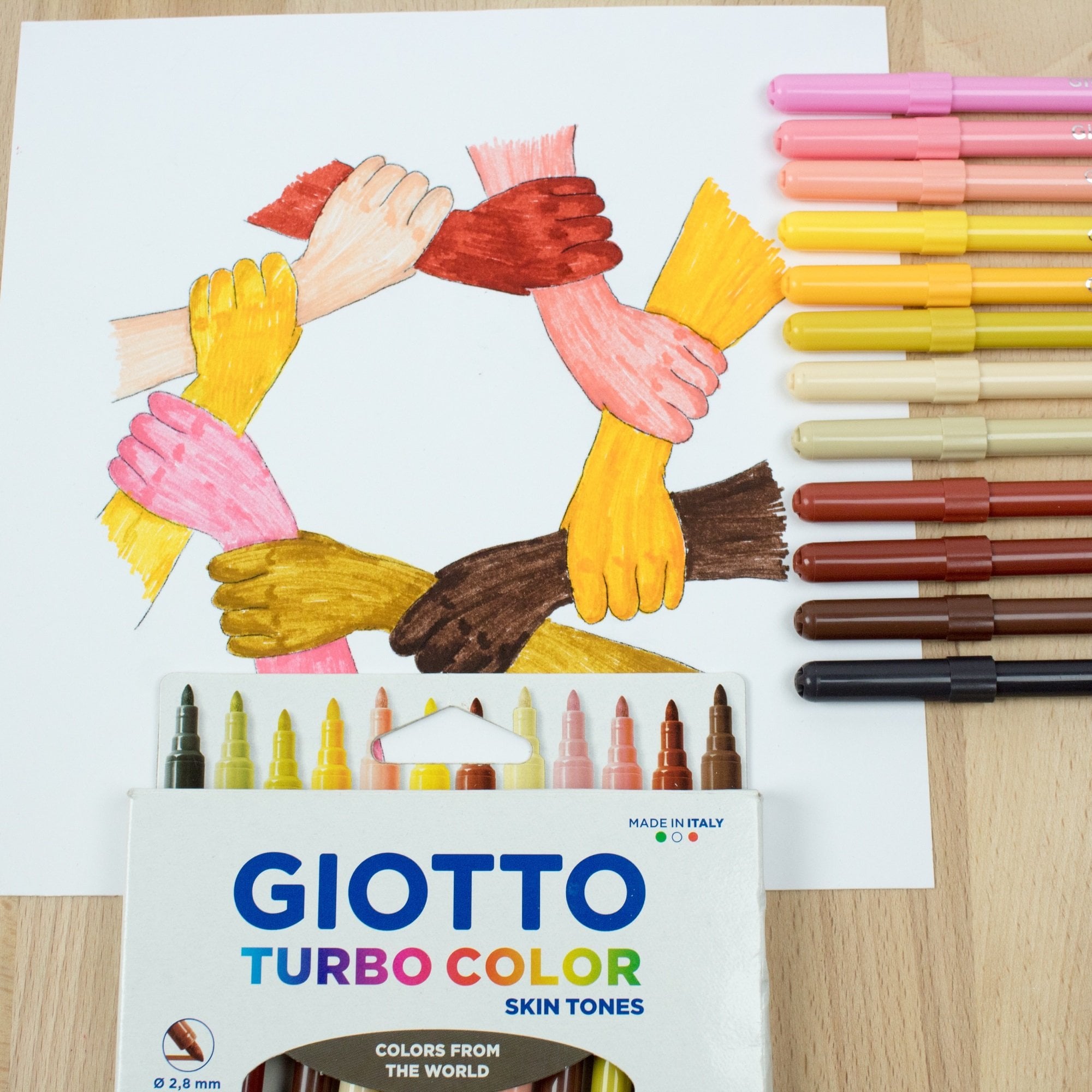 Giotto Turbo Color Skin Tones – Pack Of 12 | Eduspace Supplies