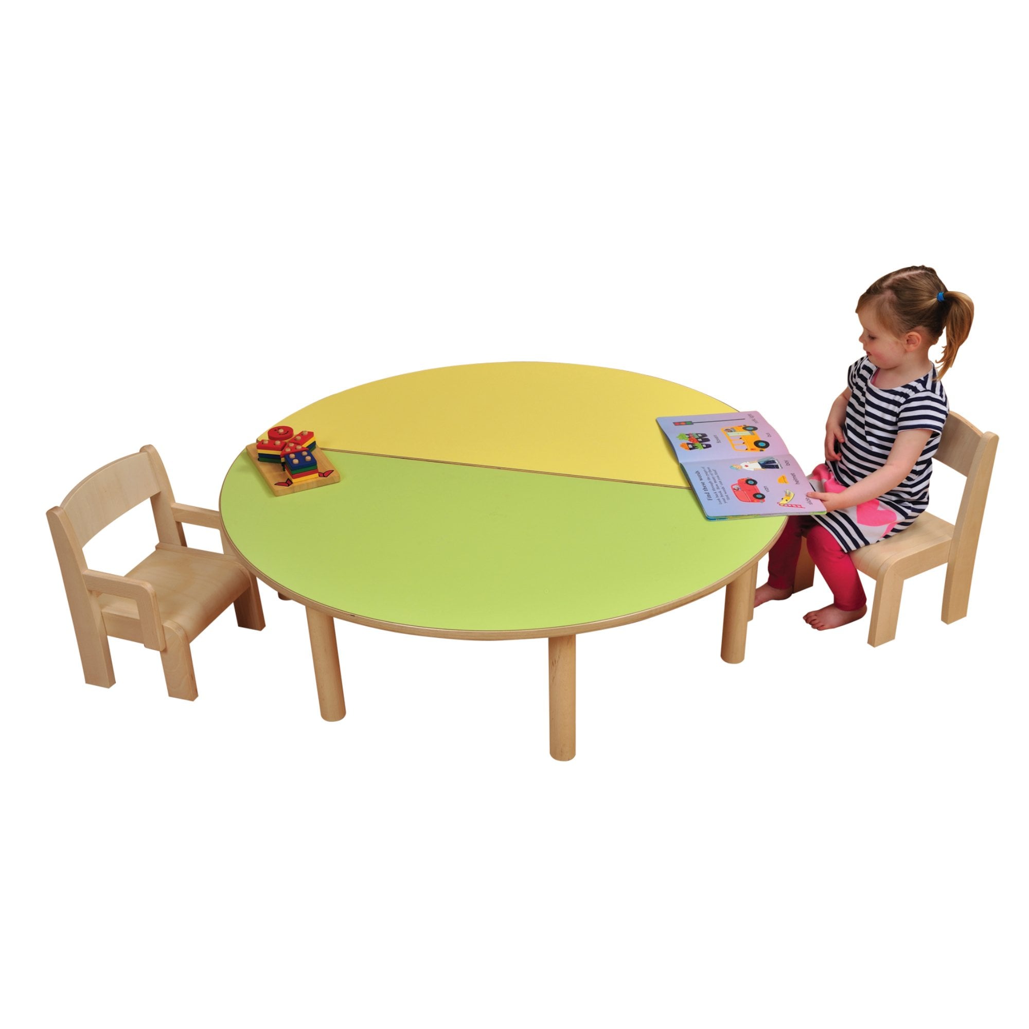 Half Moon Table Green | Eduspace Supplies