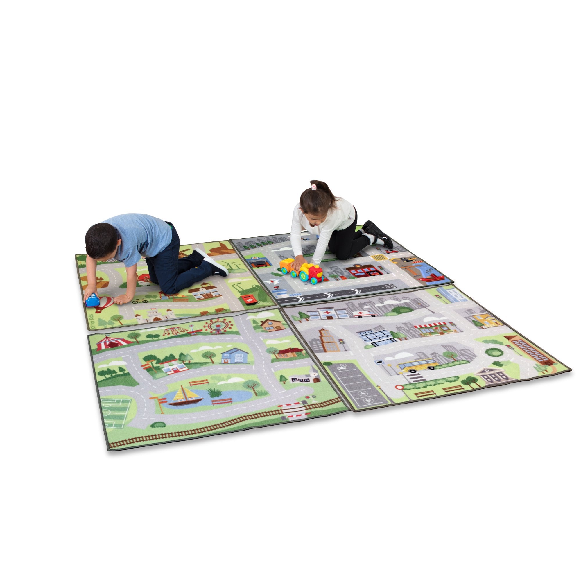 Set Of 4 Town And Country Road Carpets | Eduspace Supplies