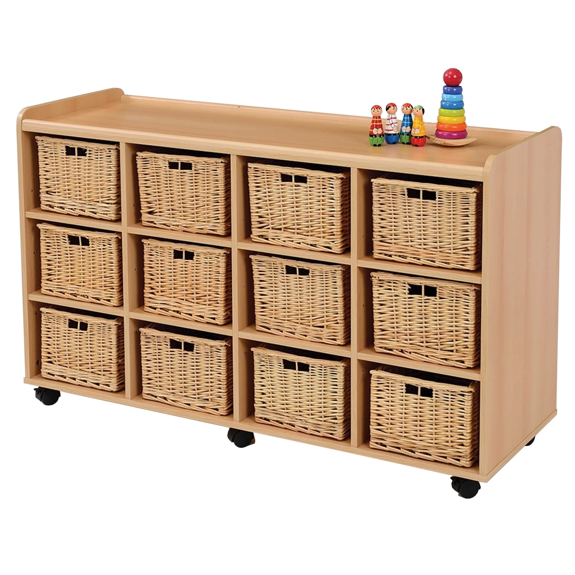 6 Tray Unit – Wicker Trays | Eduspace Supplies