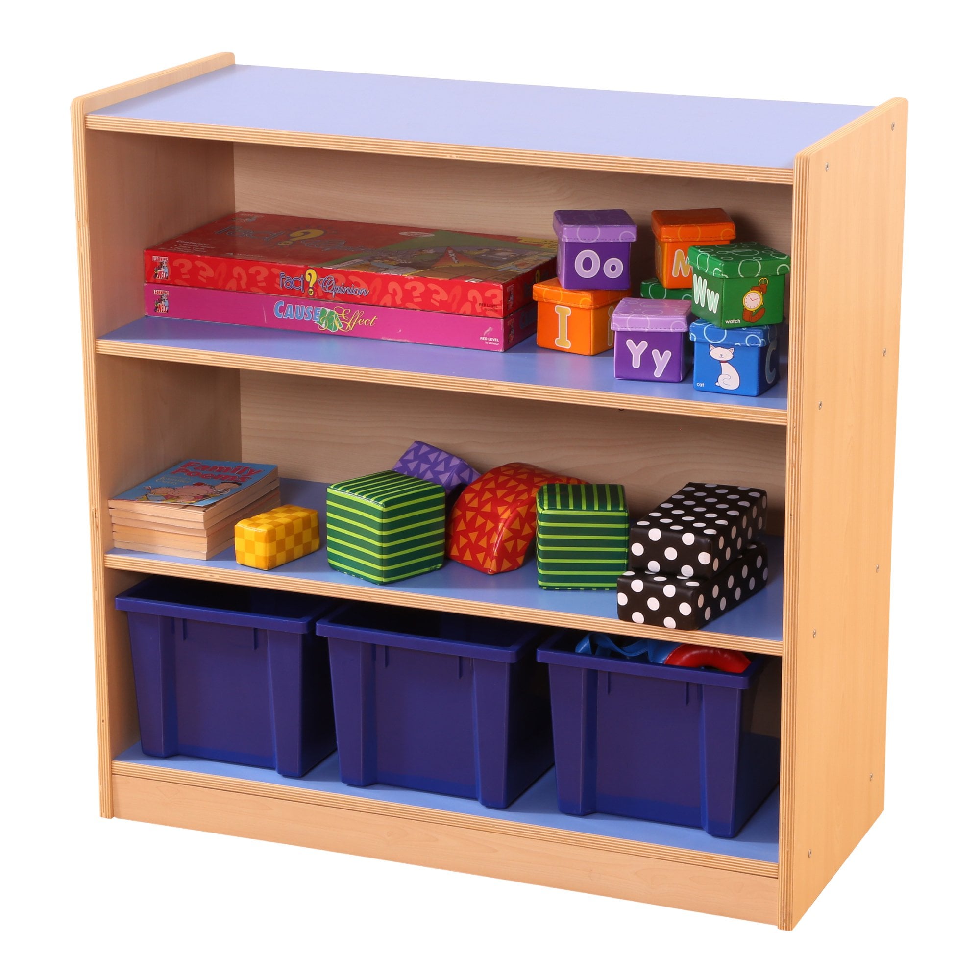3 Shelf Bookcase – Green | Learning Space Solutions