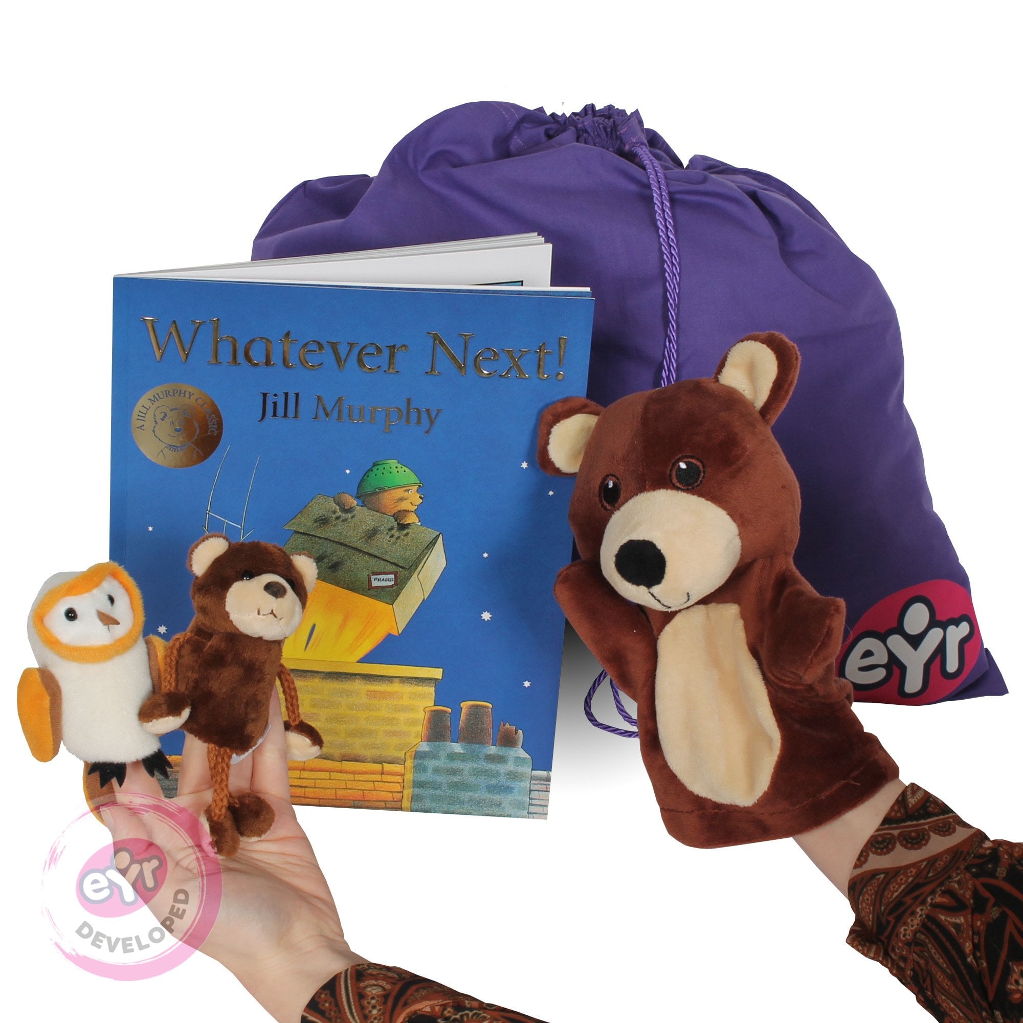 Whatever Next! Picture Book And Hand Puppets Set | Eduspace Supplies