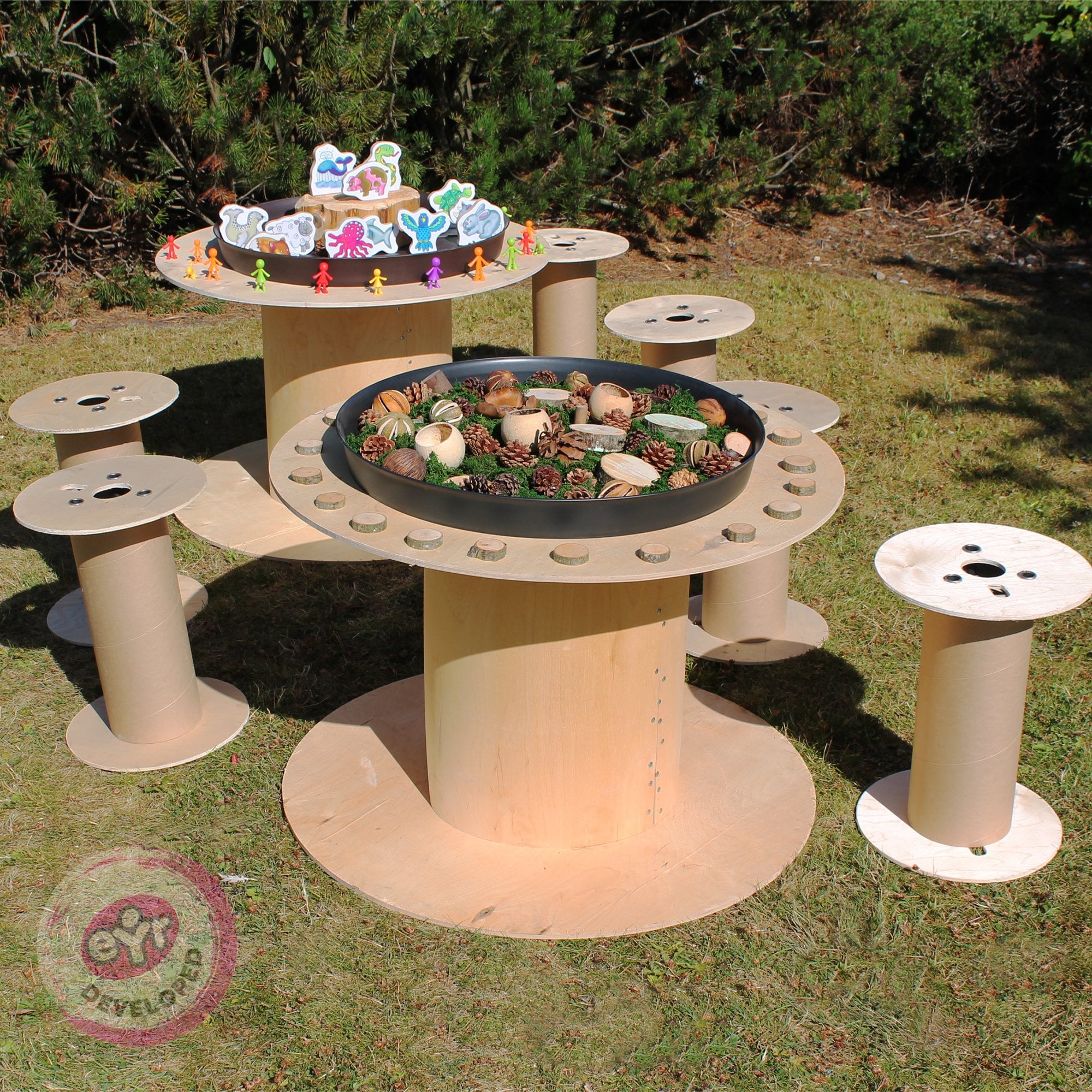 Wooden Reels 8 Pack | Eduspace Supplies