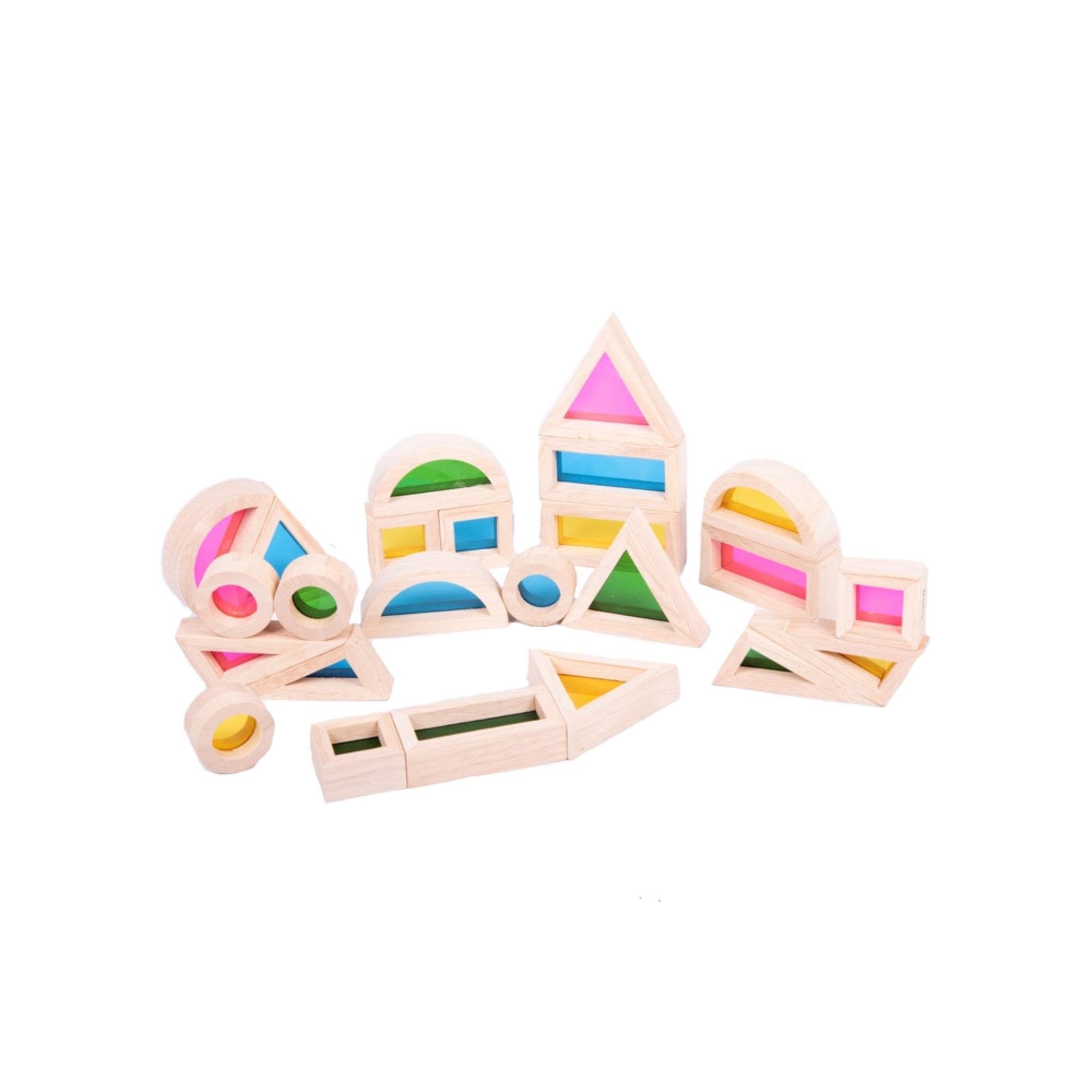 TickiT Rainbow Blocks Building Set 24pc | Learning Space Solutions
