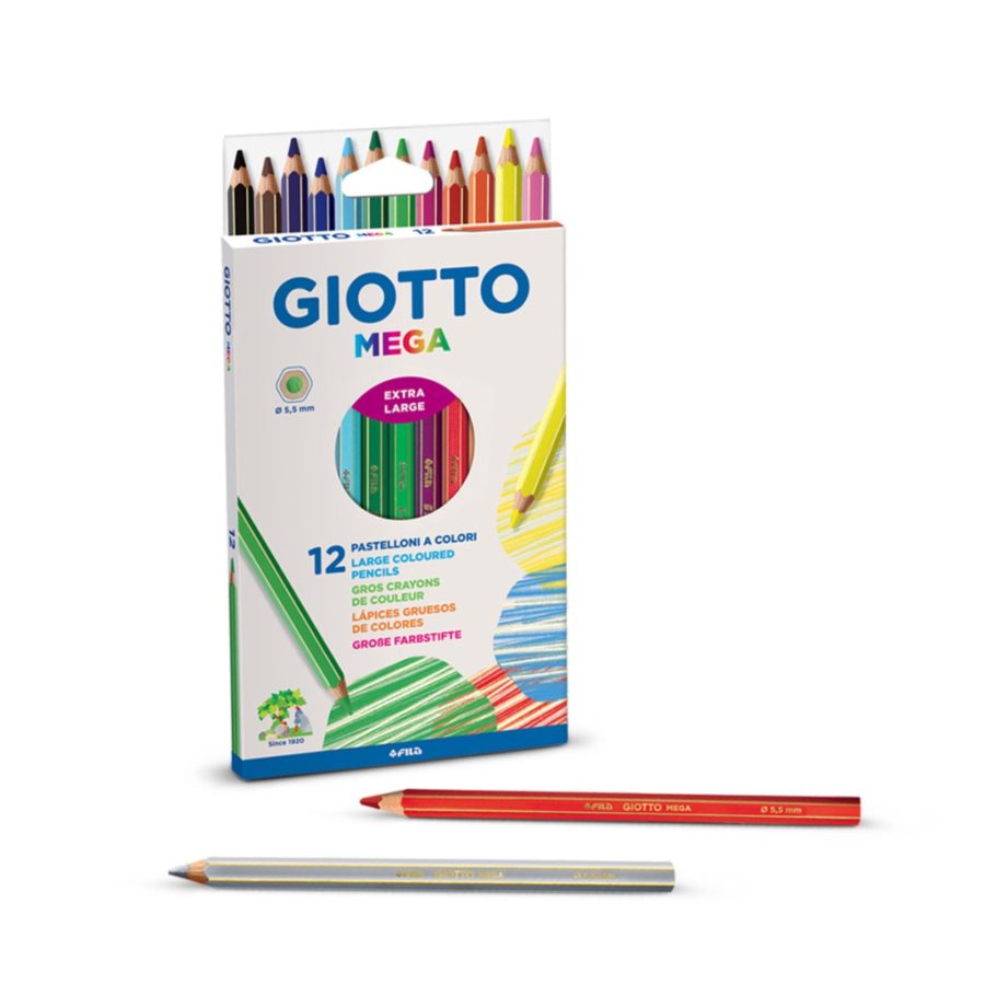 12 Chunky Colouring Pencils | Eduspace Supplies