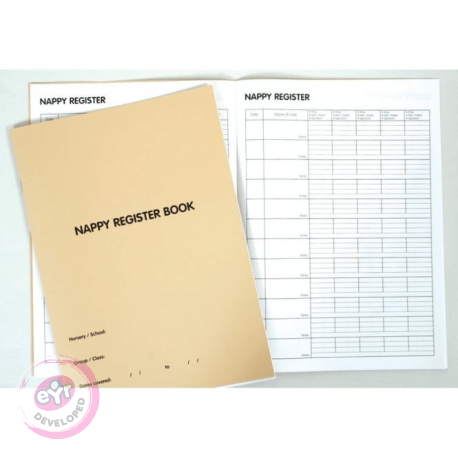 Nappy Register Book (Light Brown) | Eduspace Supplies