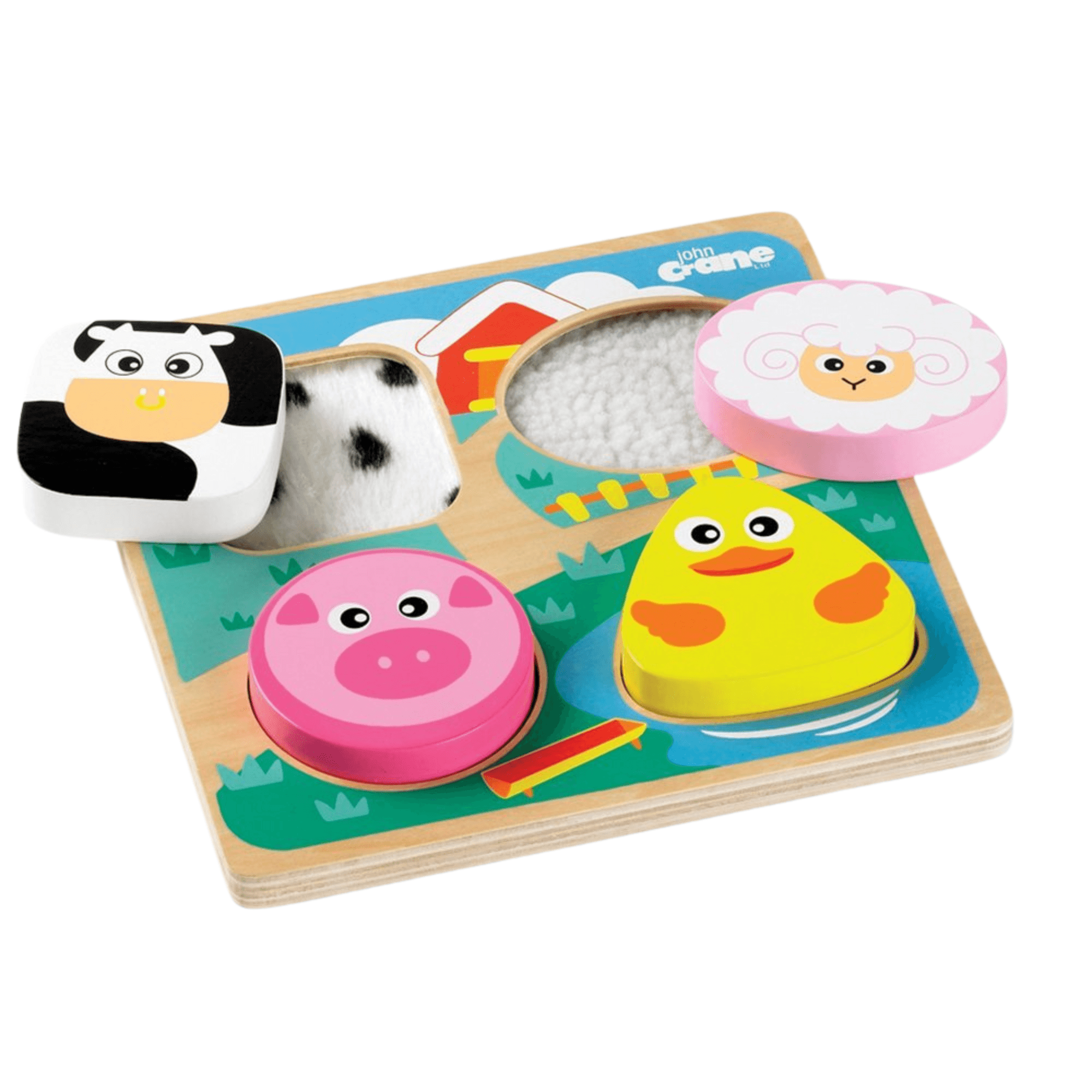 Touch & Feel Wooden Farm Puzzle | Eduspace Supplies